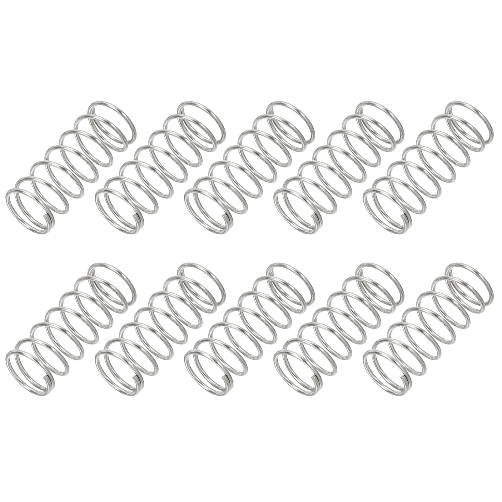 Uxcell 0.5mm Wire Dia x 6mm OD x 15mm L Compression Spring, 304 ...