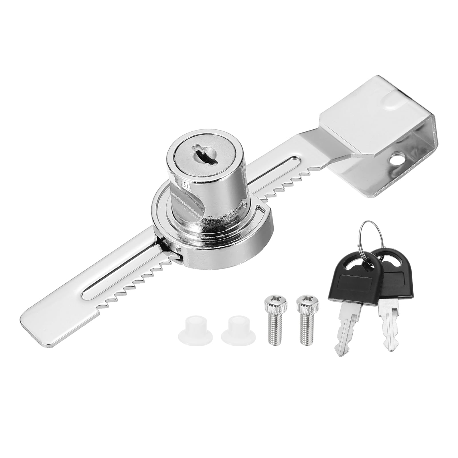 Uxcell 0.6" Sliding Glass Door Ratchet Lock, Keyed Alike Secure ...