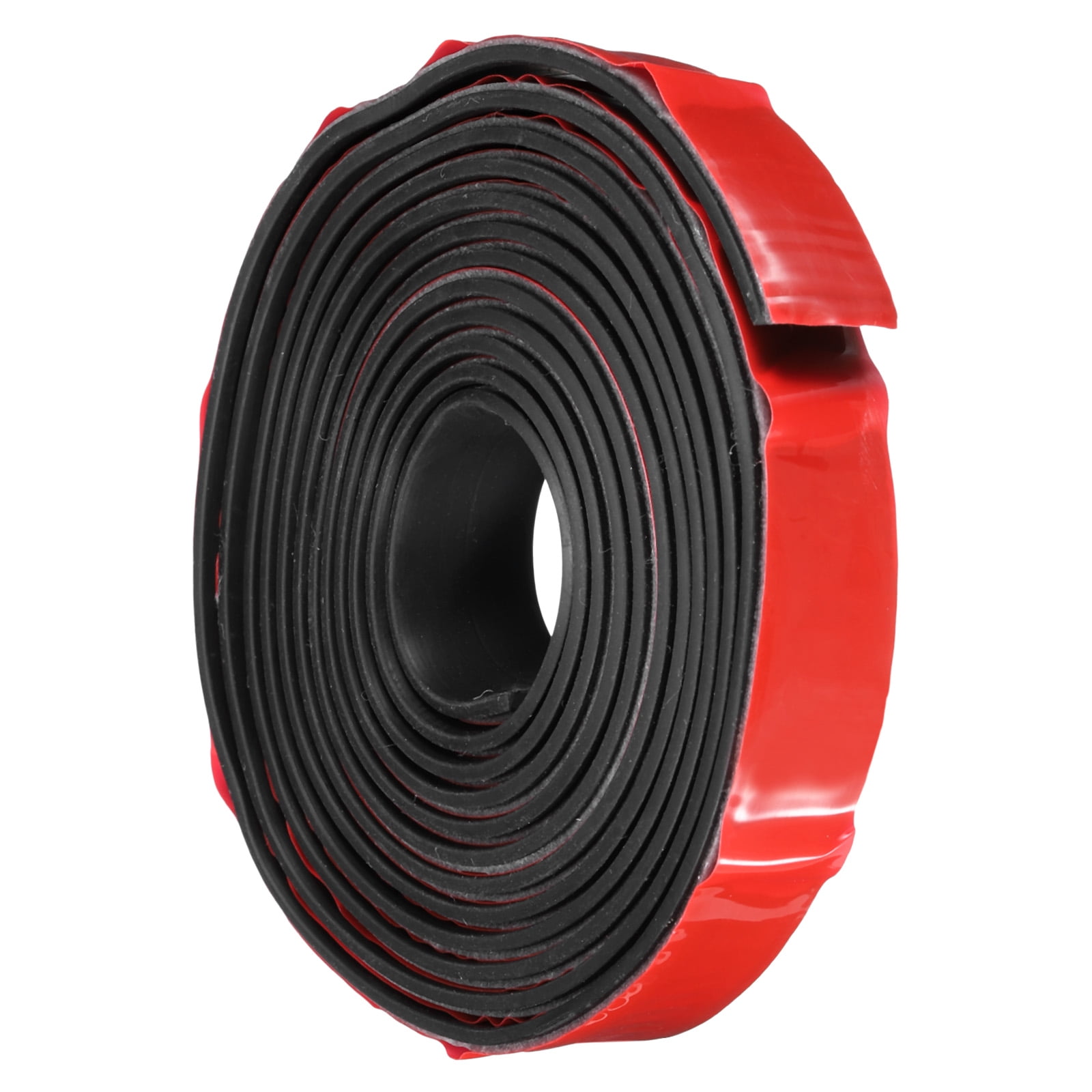 Uxcell 0.6"W x 1/16"T x 6'L Adhesive Rubber Strips Solid Neoprene ...