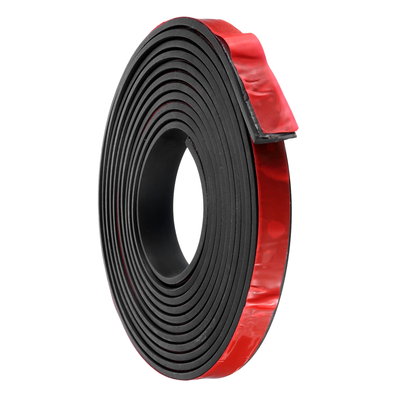 Uxcell 0.6"W x 1/8"T x 16'L Adhesive Rubber Strips Solid Neoprene ...