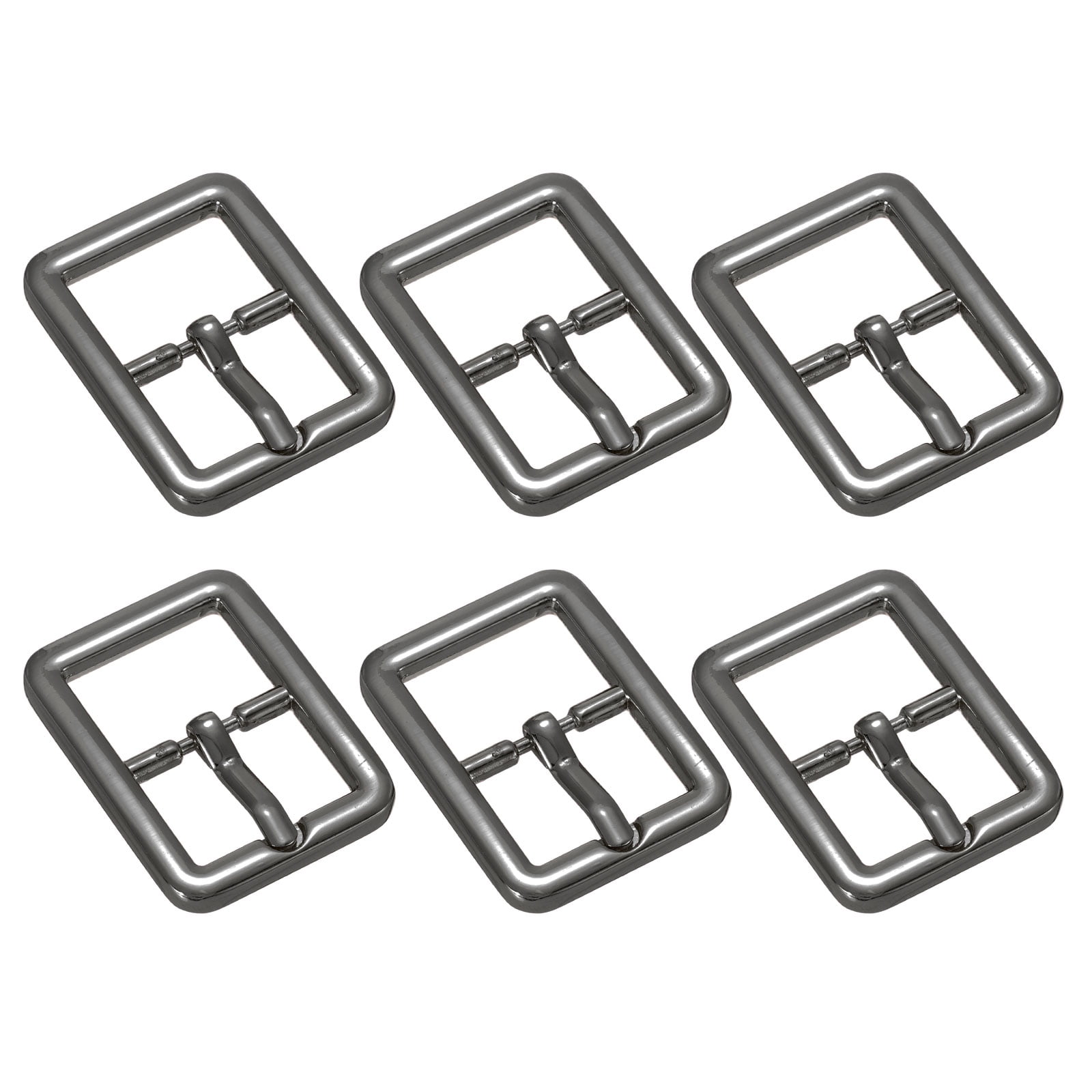 Uxcell 0.63 IN(16mm) Single Prong Belt Buckle [6Pcs] - Metal Center Bar ...