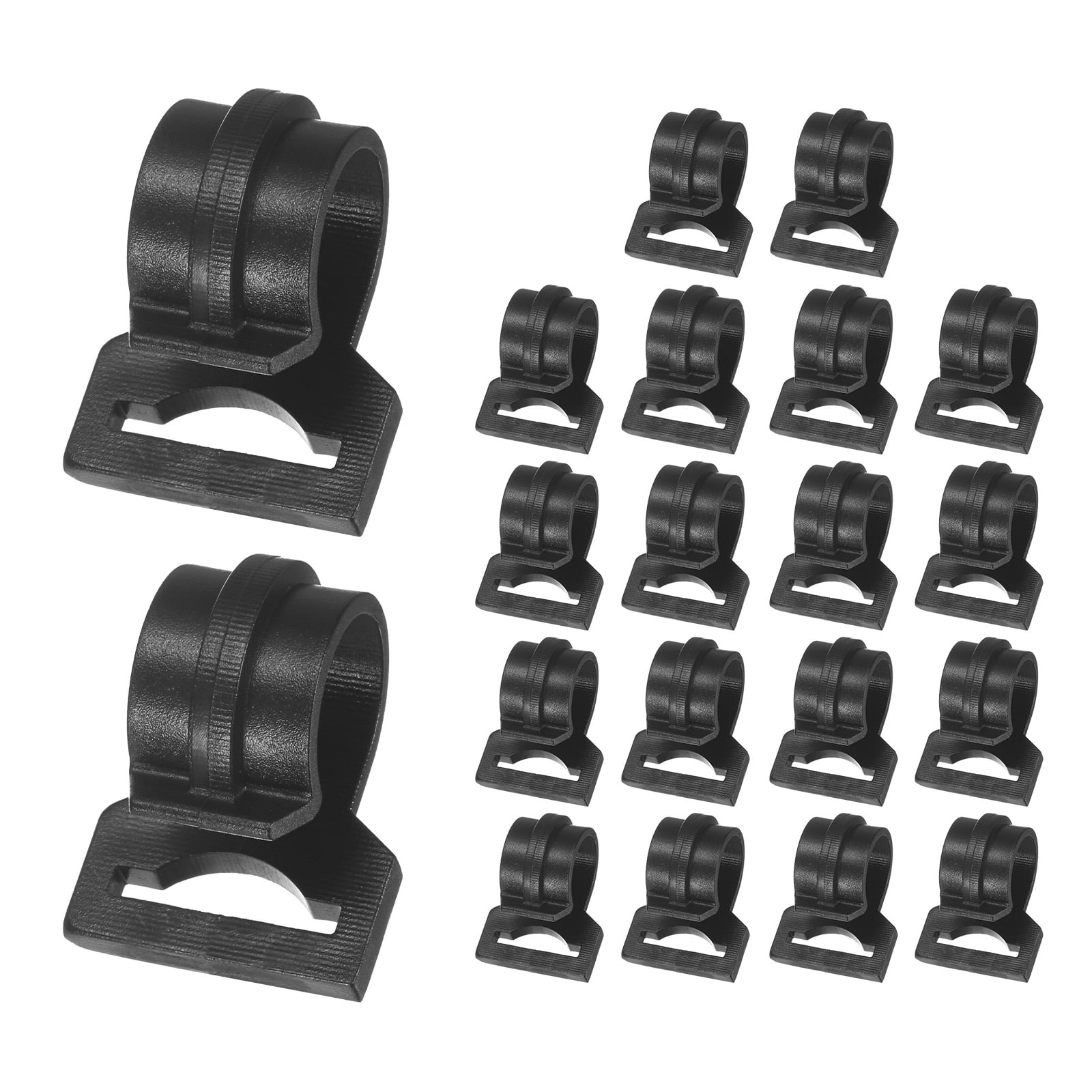 Uxcell 0.63IN Tent Pole Clips [20PCS] - C-Shaped Clamp - [POM Plastic ...