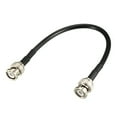 Uxcell 0.66 Feet RG58 50 Ohm Coaxial Cable with BNC Male to BNC Male Connectors Plastic Black ...