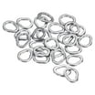 Uxcell 1.2mm x 9mm Fishing Split Rings, 50 Pack 304 Stainless Steel Double Flat Ring for ...