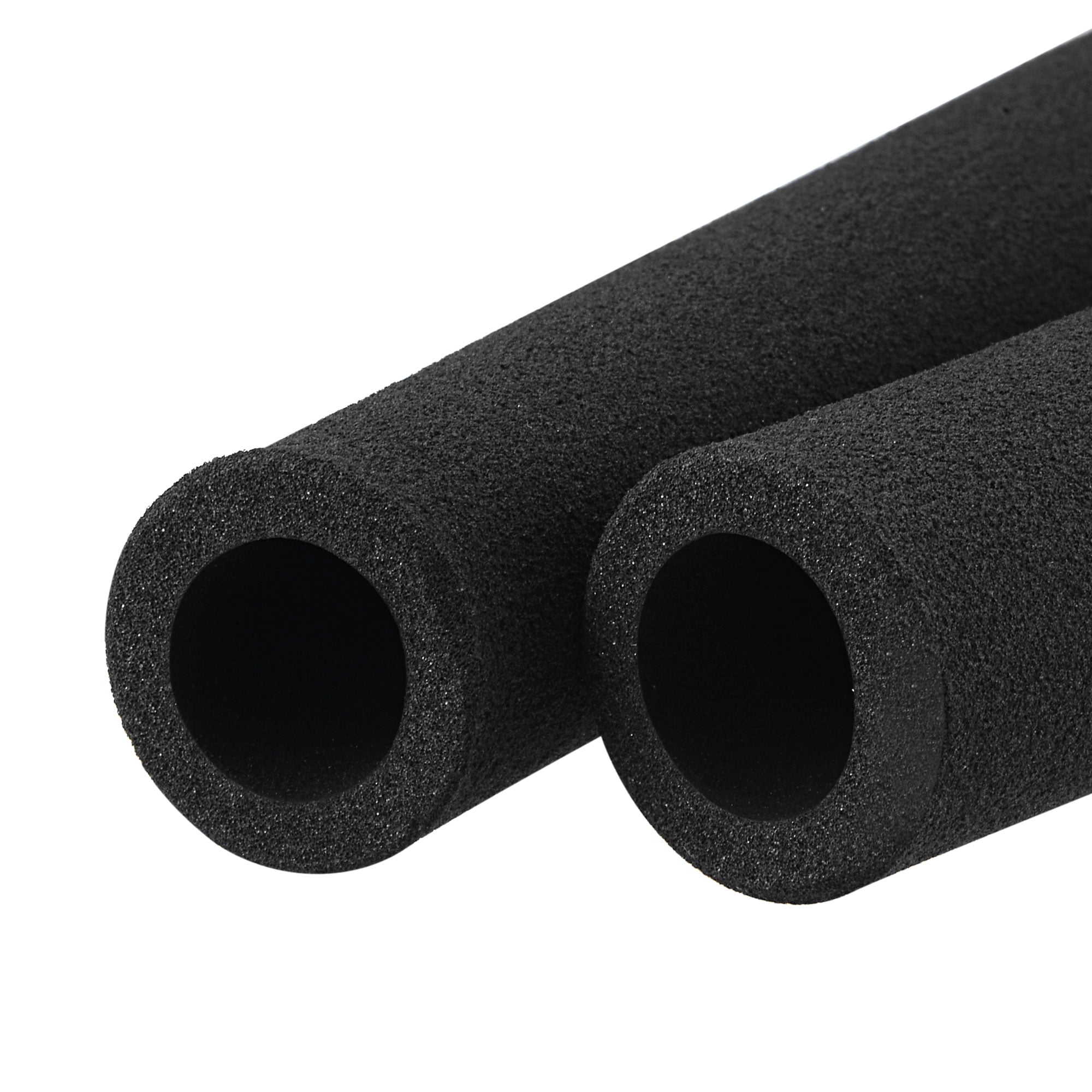 Uxcell 0.7" ID 3/16" Wall Thick 8" Black Foam Grip Tubing Handle Grips ...