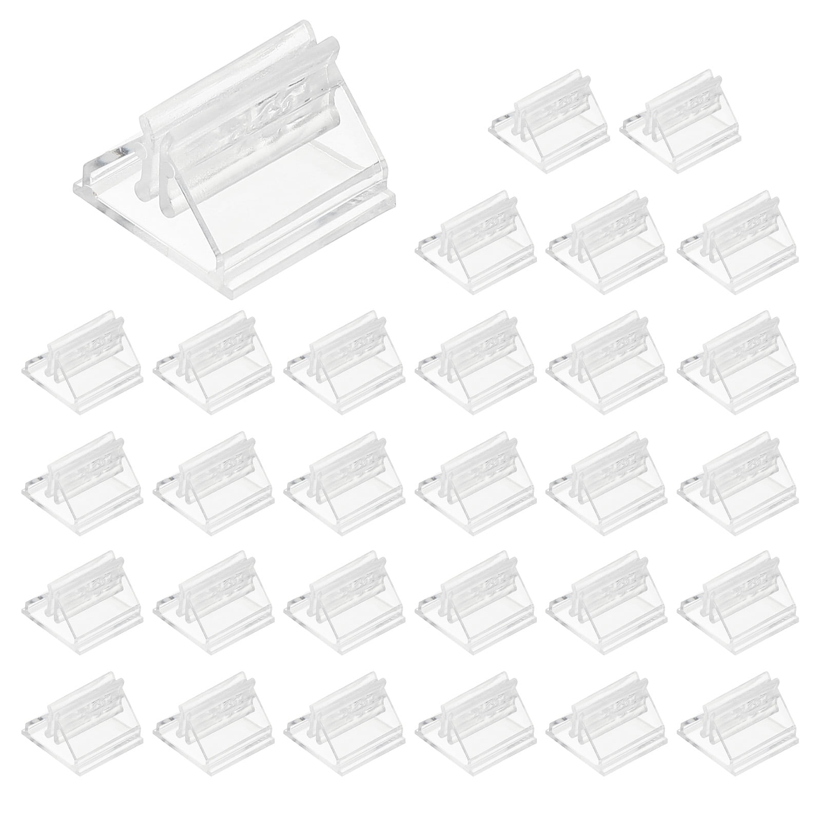 Uxcell 0.75 Inch Plastic Card Stands, 60 Pcs Place Card Holders ...