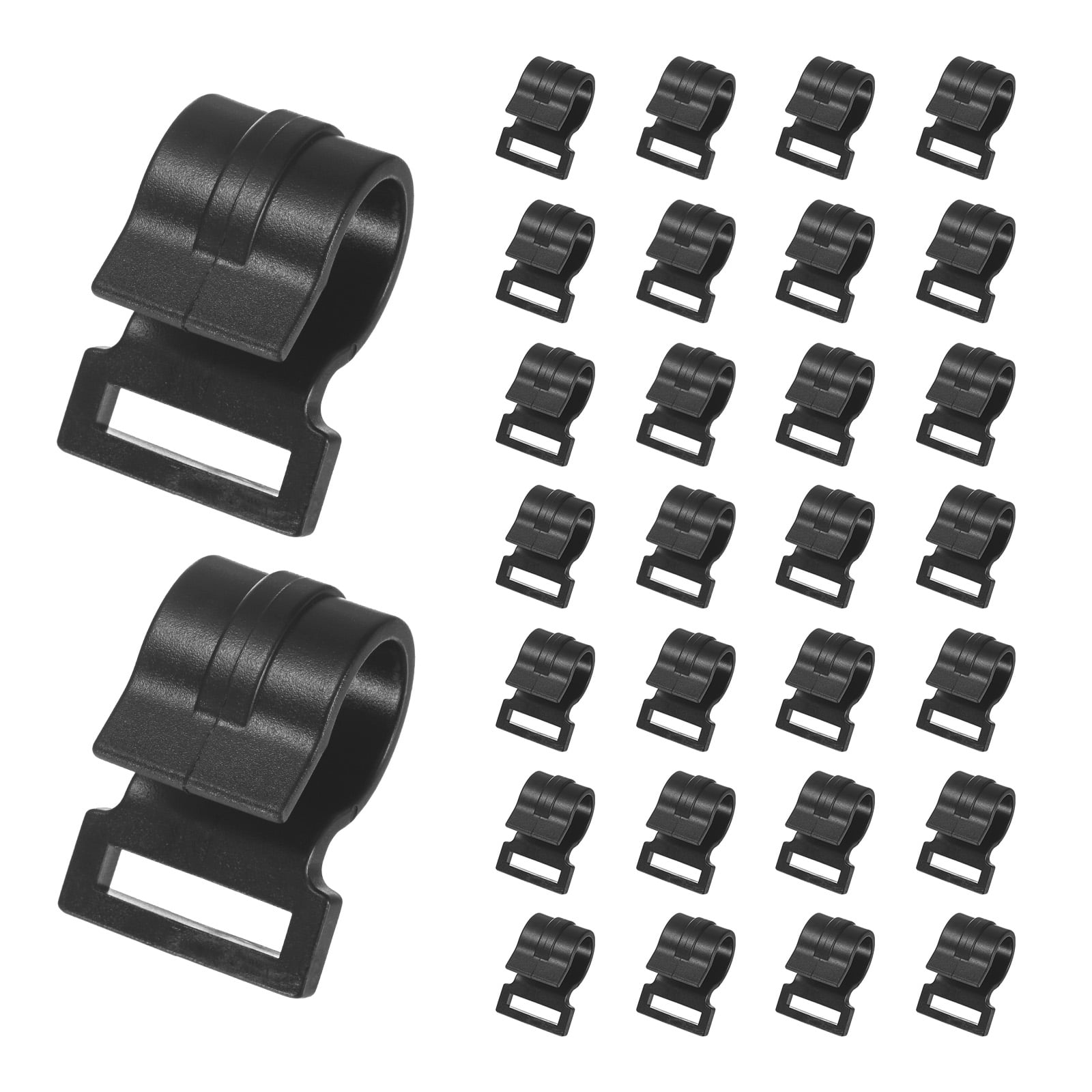 Uxcell 0.75IN Tent Pole Clips [30PCS] - C-Shaped Clamp - [POM Plastic ...