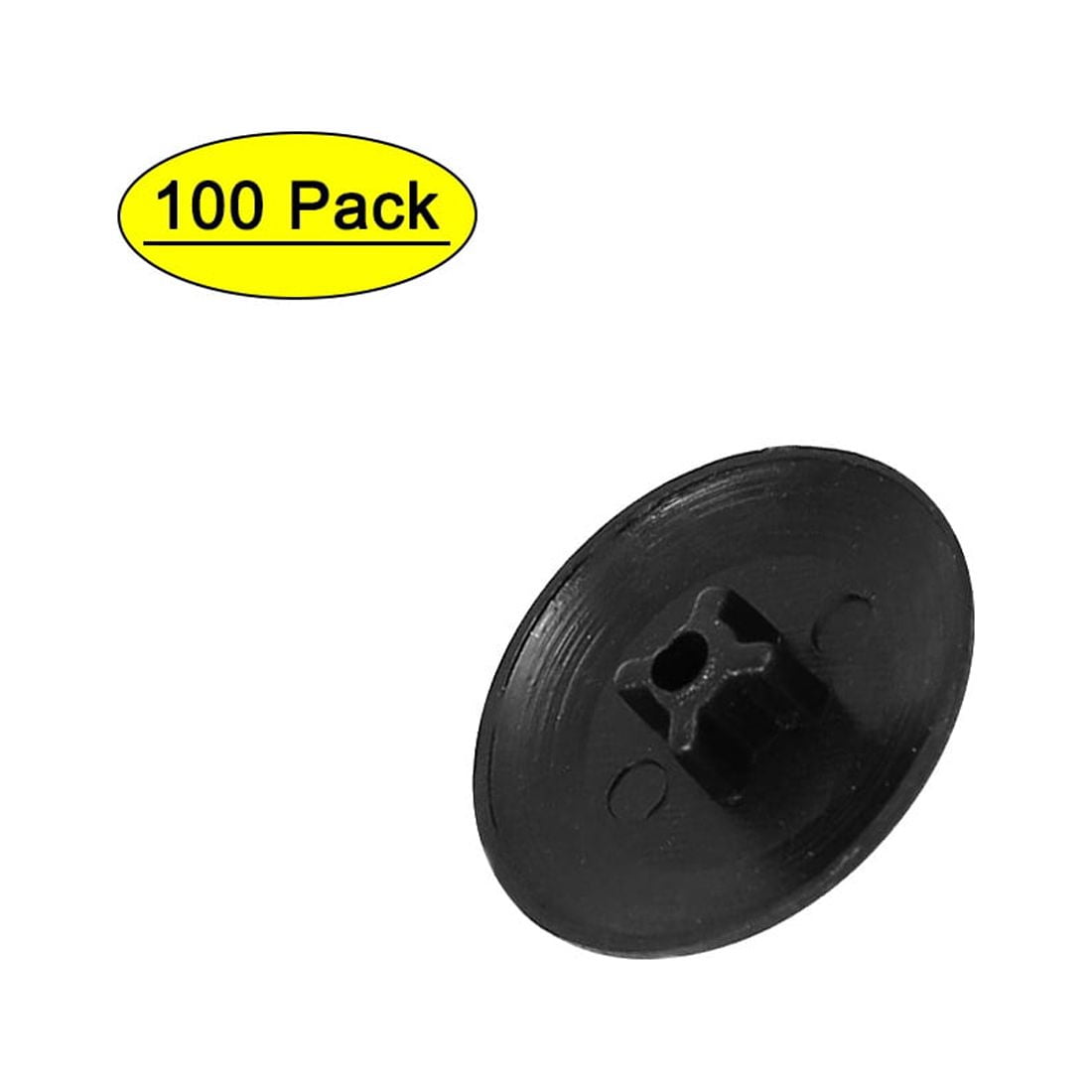 Uxcell Plastic Phillips Screw Caps, 0.78" Dia, Black Furniture ...