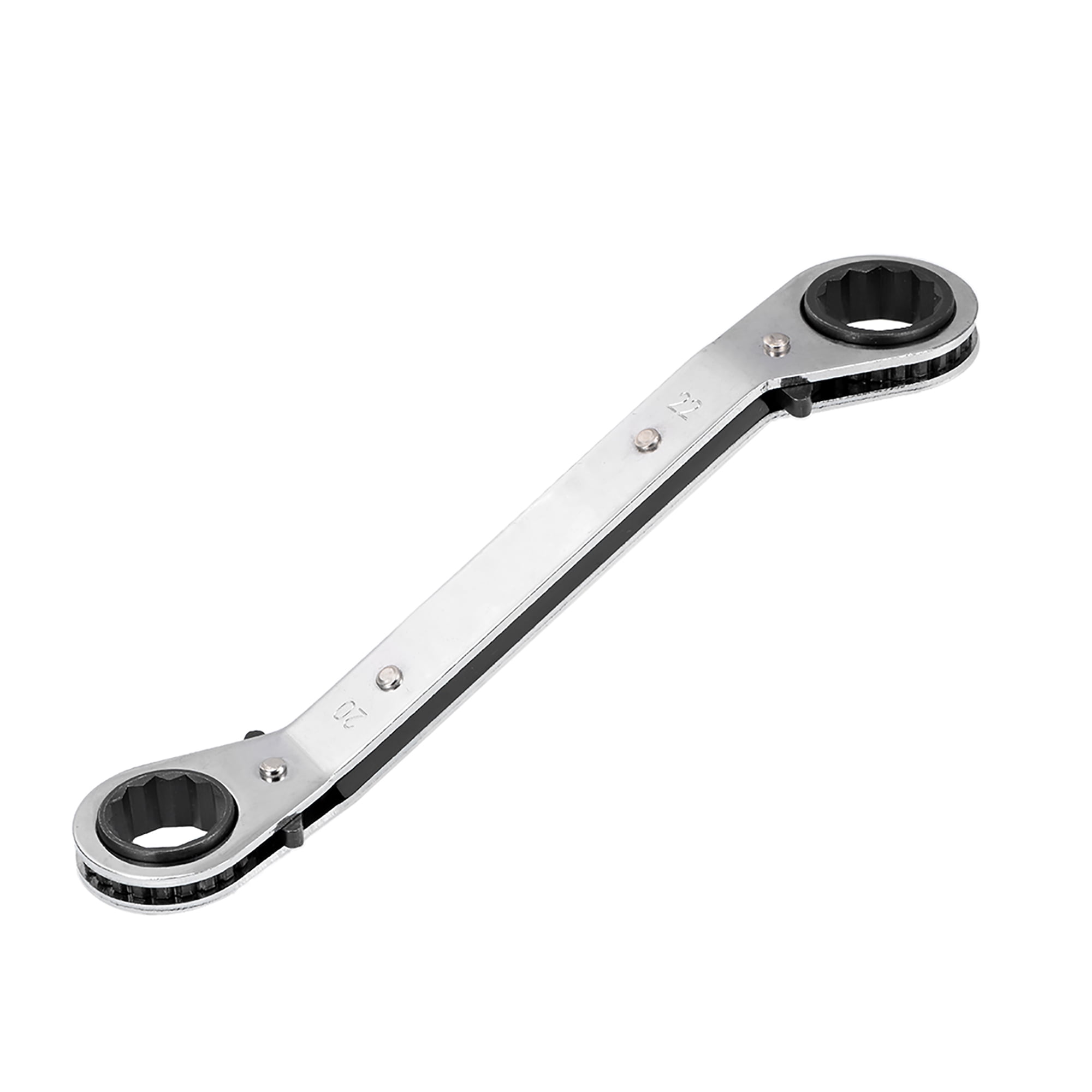 Uxcell 0.79'' x 0.87'' Reversible Ratcheting Wrench Metric Offset ...