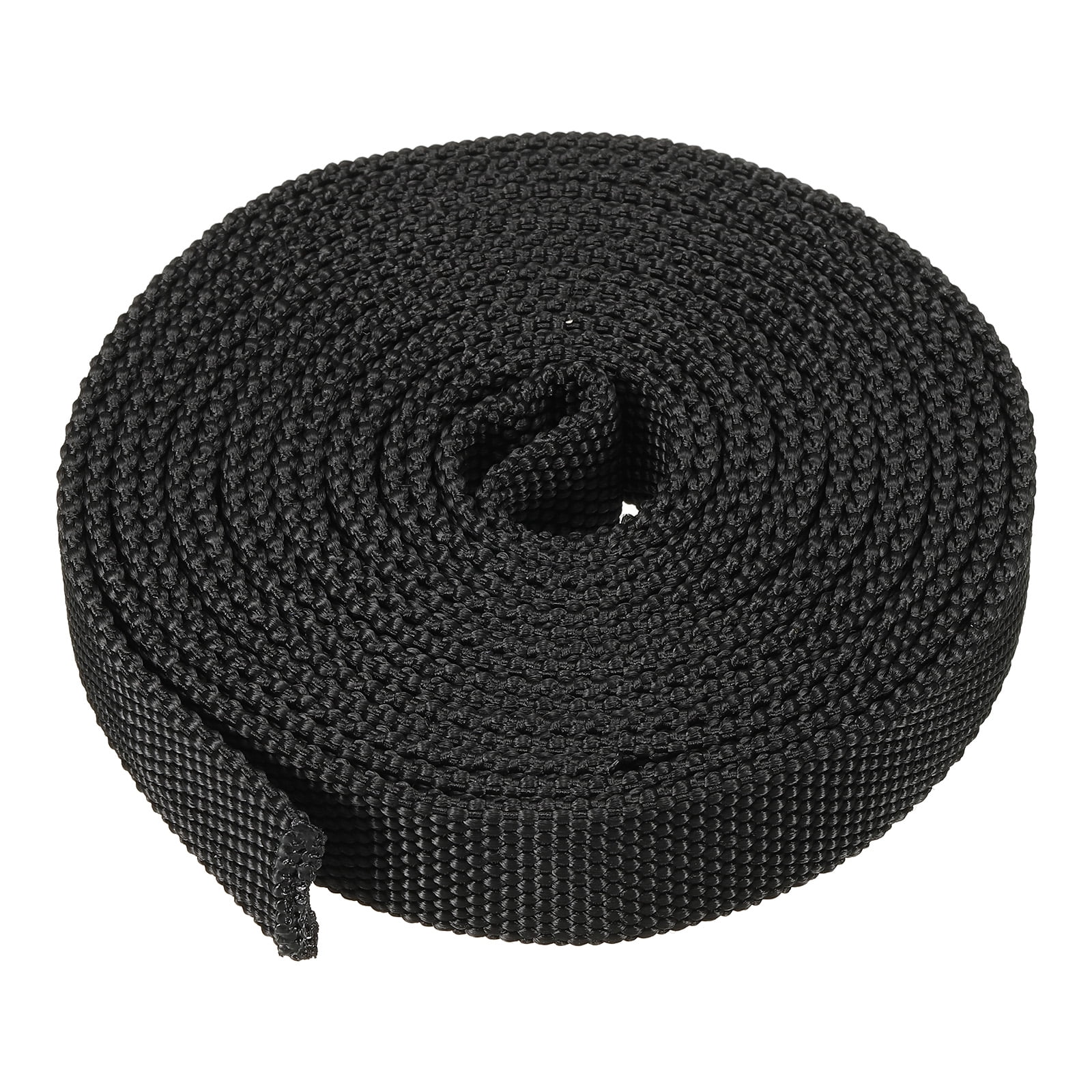 Uxcell 0.8" Flat Dia 10FT Nylon Protective Hose Sleeve, Cable Cover ...