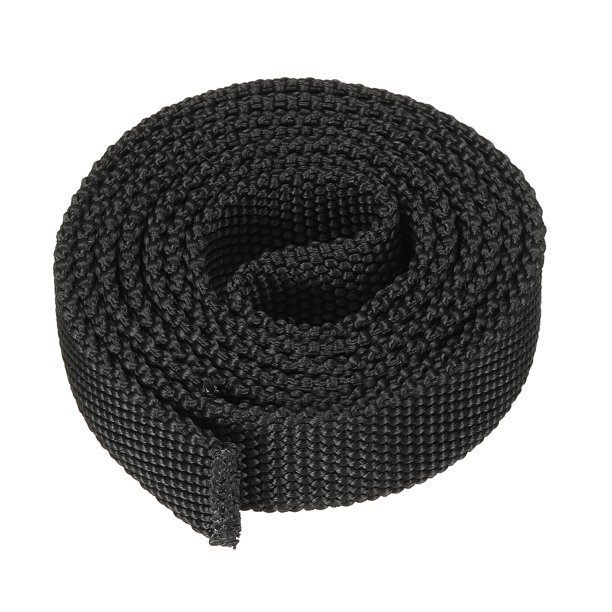 Uxcell 0.8" Flat Dia 3.3FT Nylon Protective Hose Sleeve, Cable Cover ...