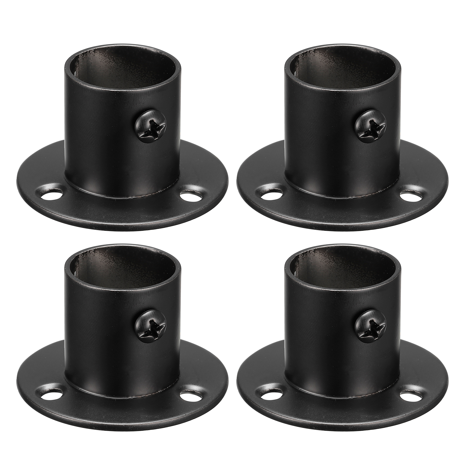 Uxcell 0.88'' Dia Stainless Steel Pole Sockets Flange Rod Holder ...