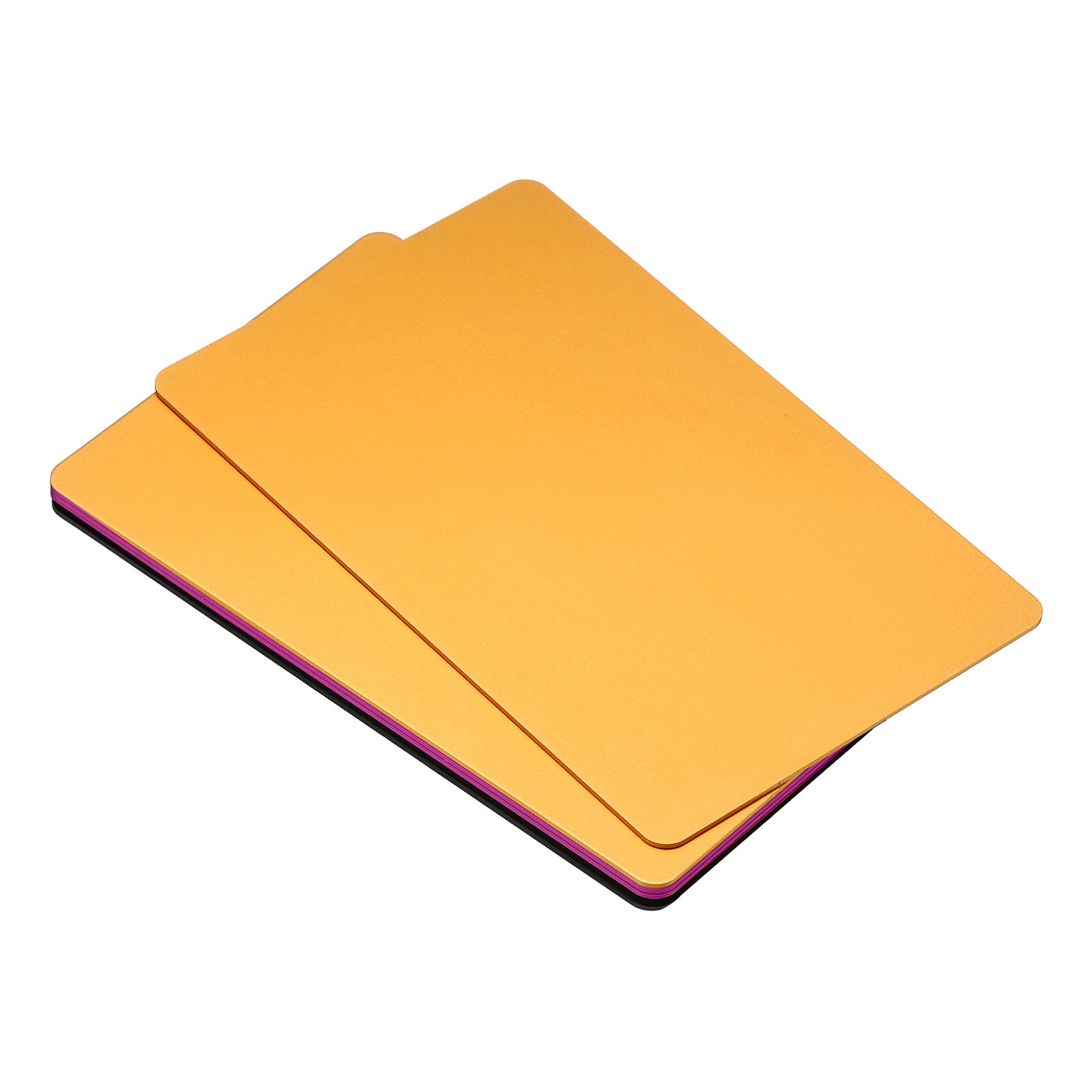 Uxcell 0.8mm Metal Business Cards Blank Name Card Laser Engraving ...