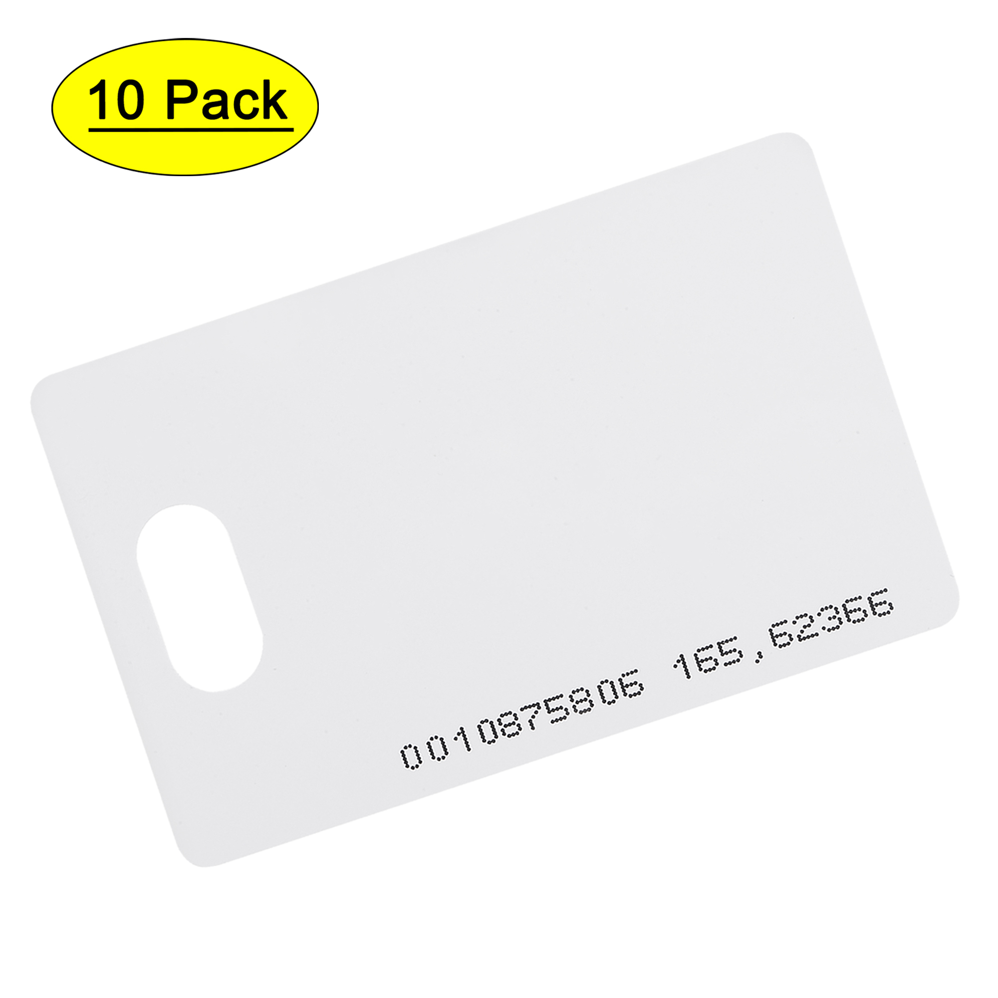 Uxcell 0.8mm Thick 125KHz TK4100 Read Only with Hole RFID Proximity ID ...