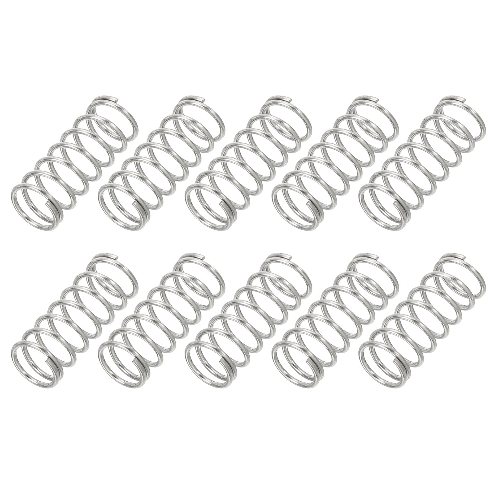 Uxcell 0.8mm Wire Dia x 8mm OD x 20mm L Compression Spring, 304 ...
