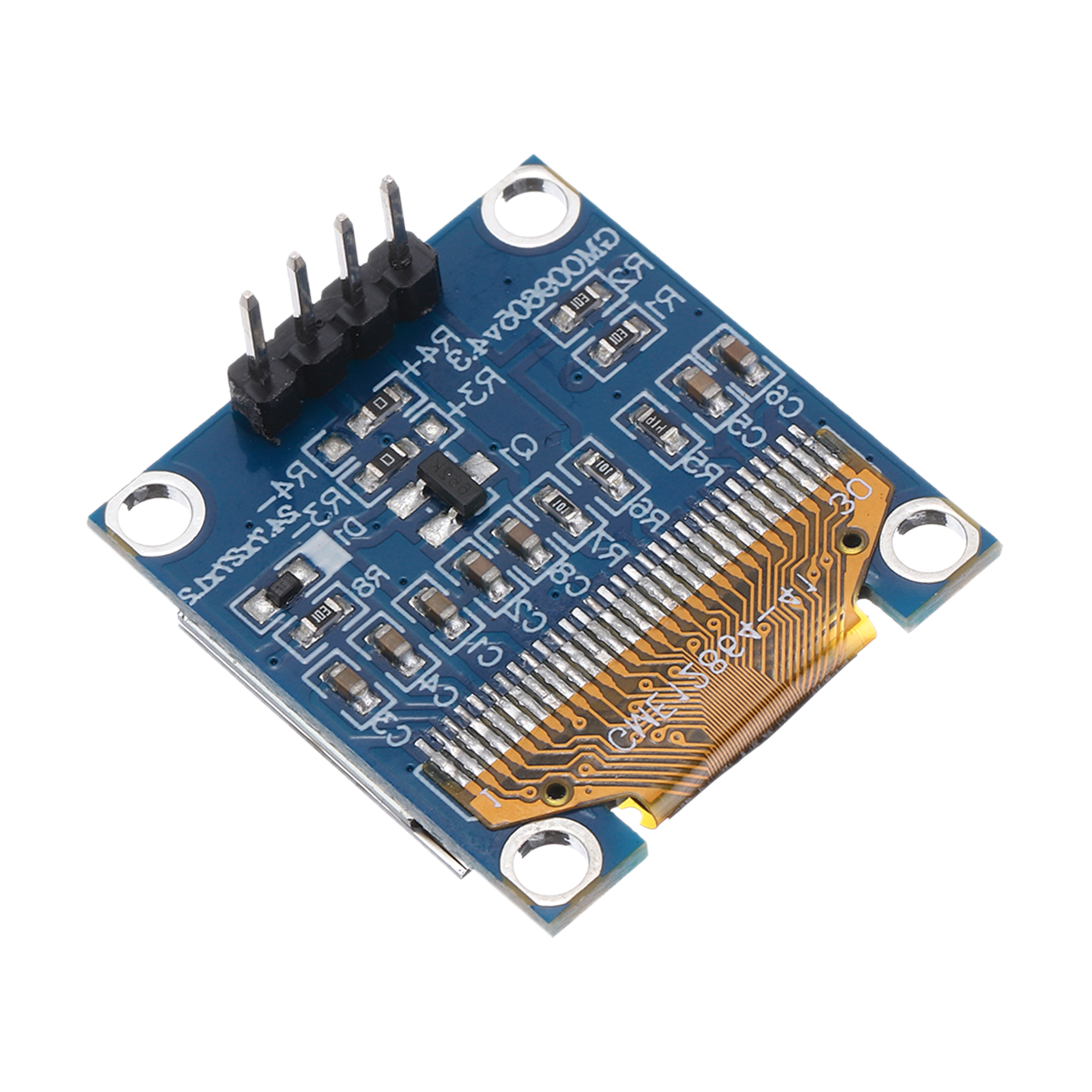 Uxcell 0.96inch LCD Screen Module with Soldered 4 Pin 128x64 Resolution ...