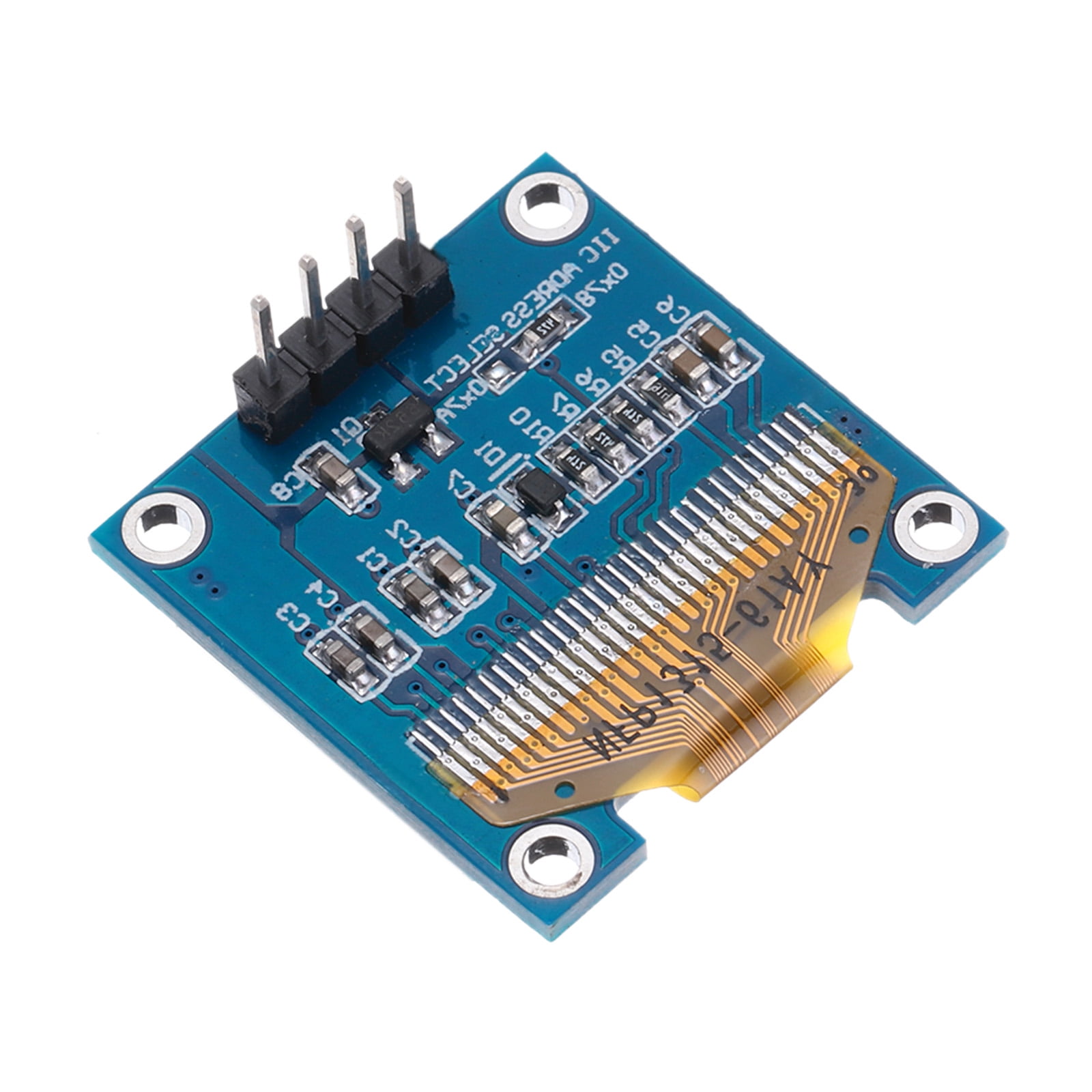 Uxcell 0.96inch LCD Screen Module with Soldered 4 Pins 128x64 ...