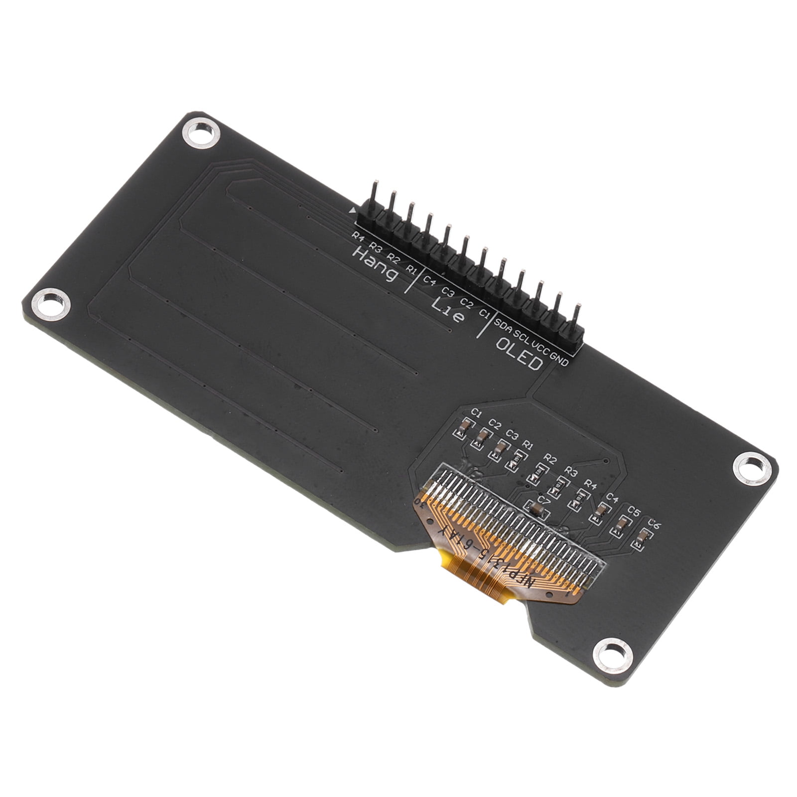 Uxcell 0.96inch OLED LCD Screen Module with 4X4 Keyboard Soldered 4 ...