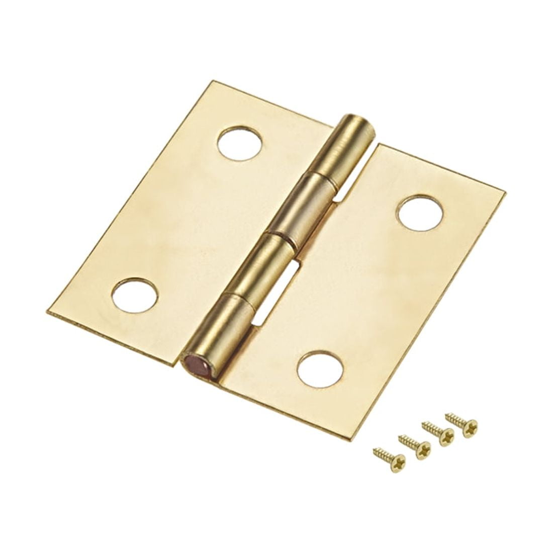 Uxcell 0.98" Hinge Case Wooden Box Hinges Fittings Golden Plain 10Pcs ...