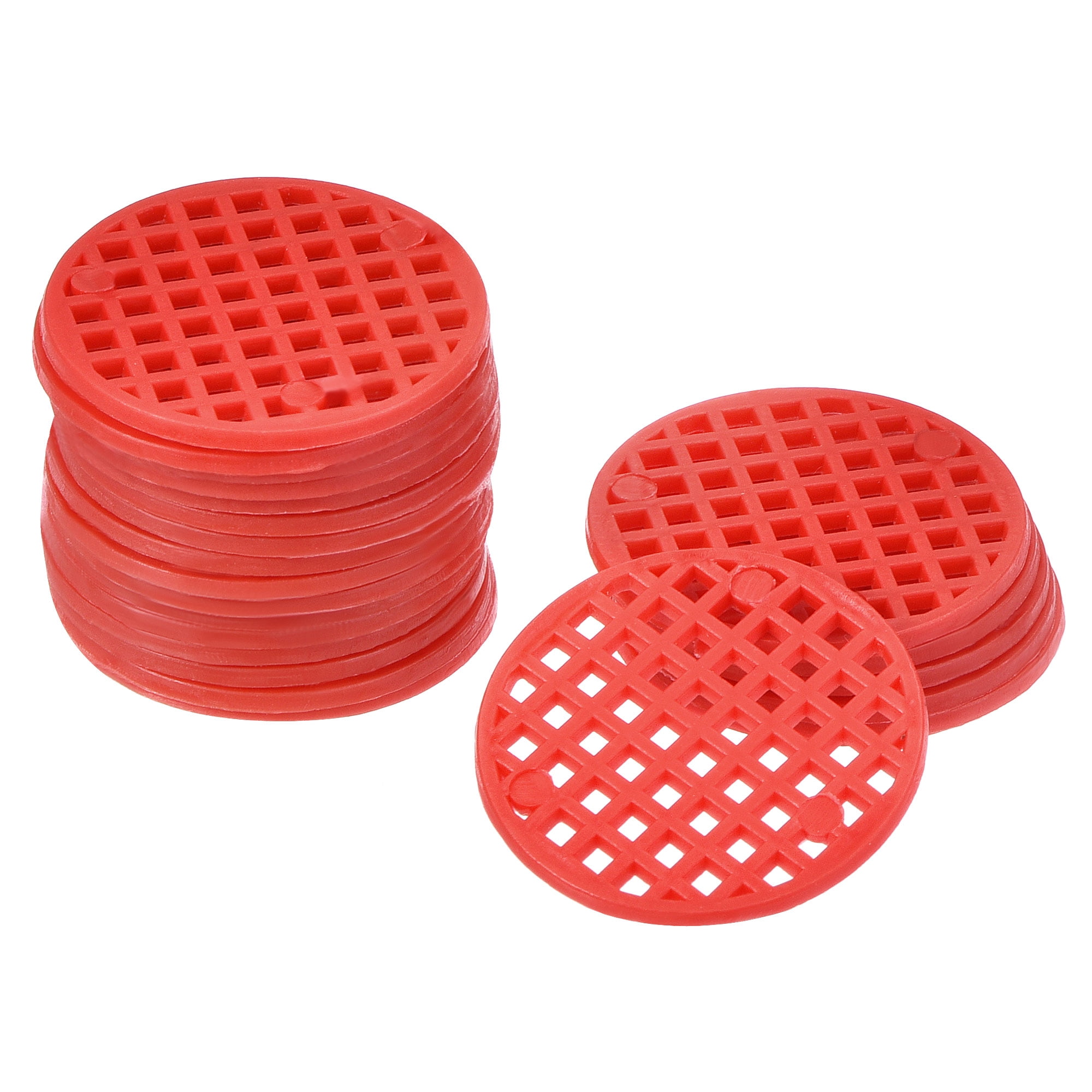 Uxcell 0.98 inch Round Flowerpot Hole Mesh Pad Grid Screen Mat Plastic ...