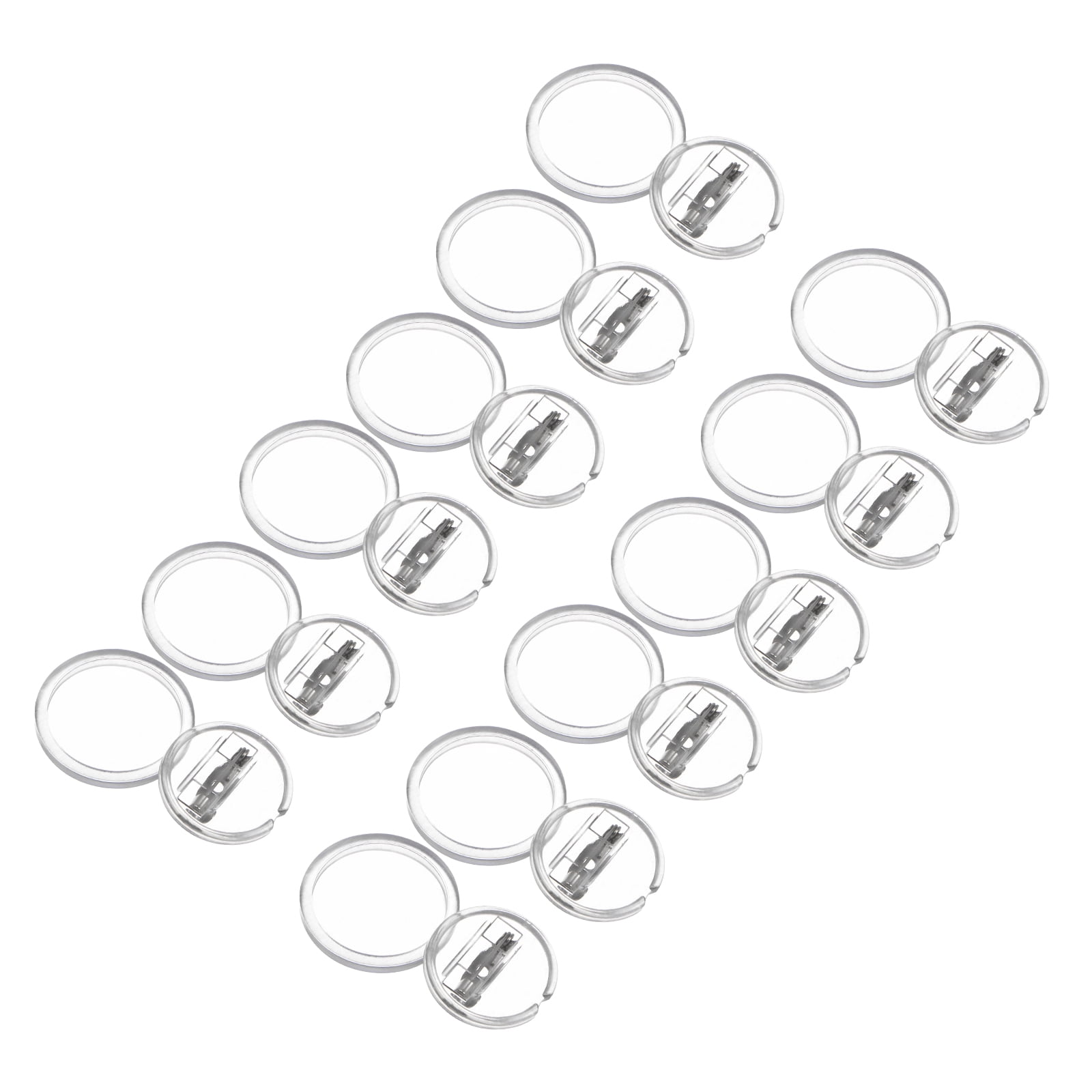Uxcell 0.98inch Acrylic Button Pin Badge, 12 Set Round Pin Blank ...