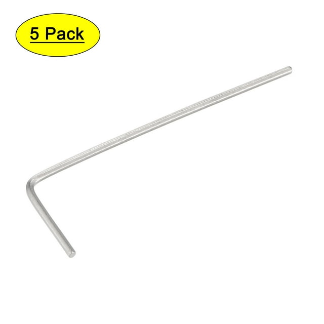 Uxcell 0.9mm Hex Wrench, L Shaped CR-V Repairing Tool 5 Pack - Walmart.com