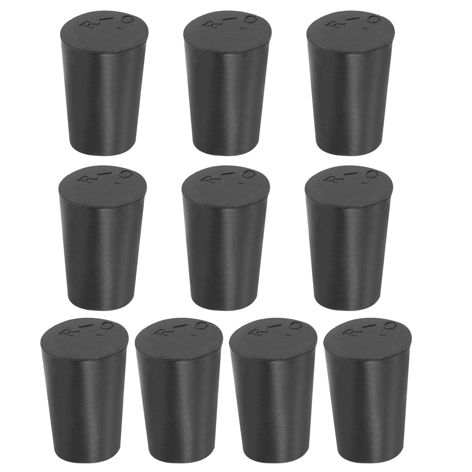 Uxcell 0# Solid Rubber Stoppers Tapered Lab Seal Plug Test Tube Bungs ...