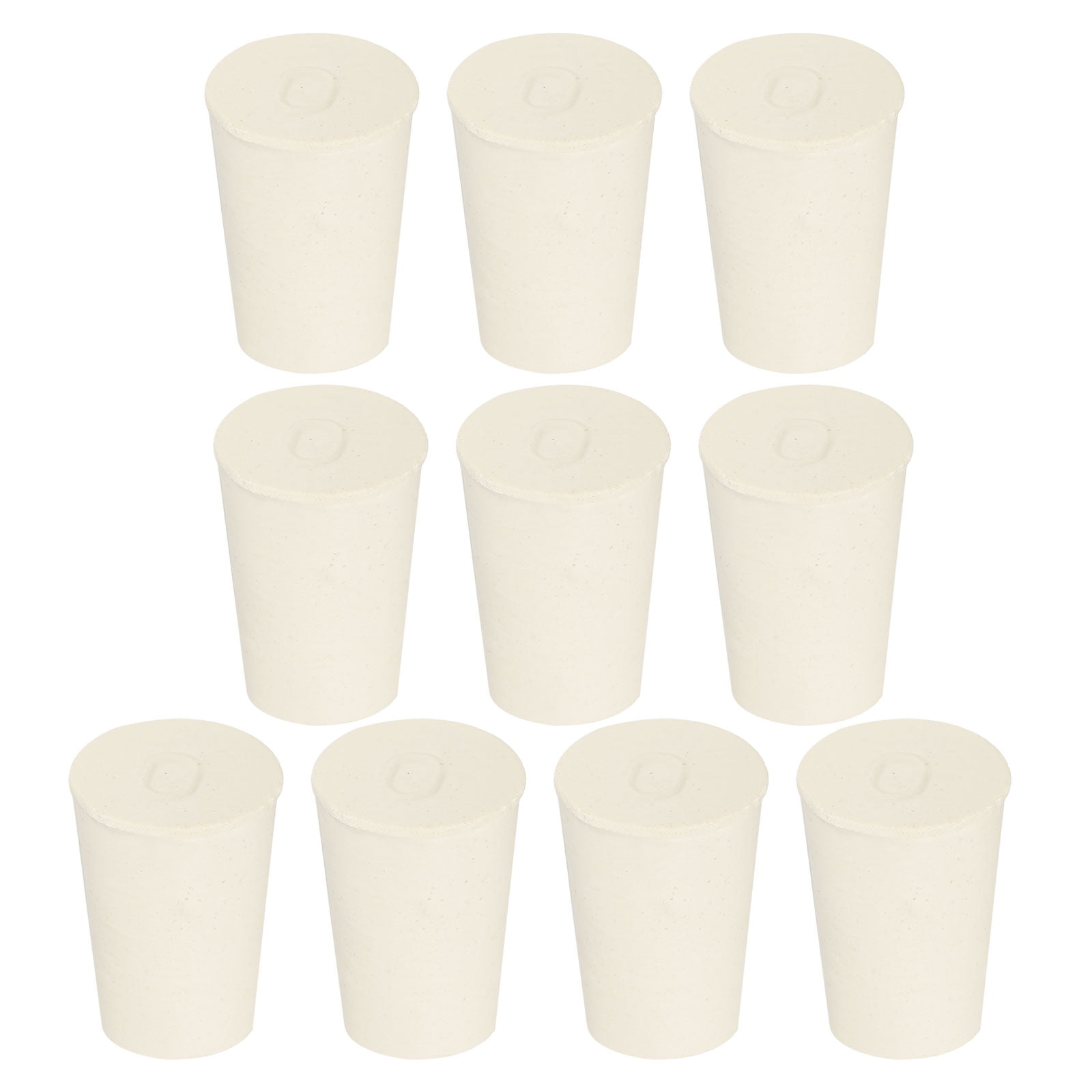 Uxcell 0# Solid Rubber Stoppers Tapered Lab Seal Plug Test Tube Bungs ...
