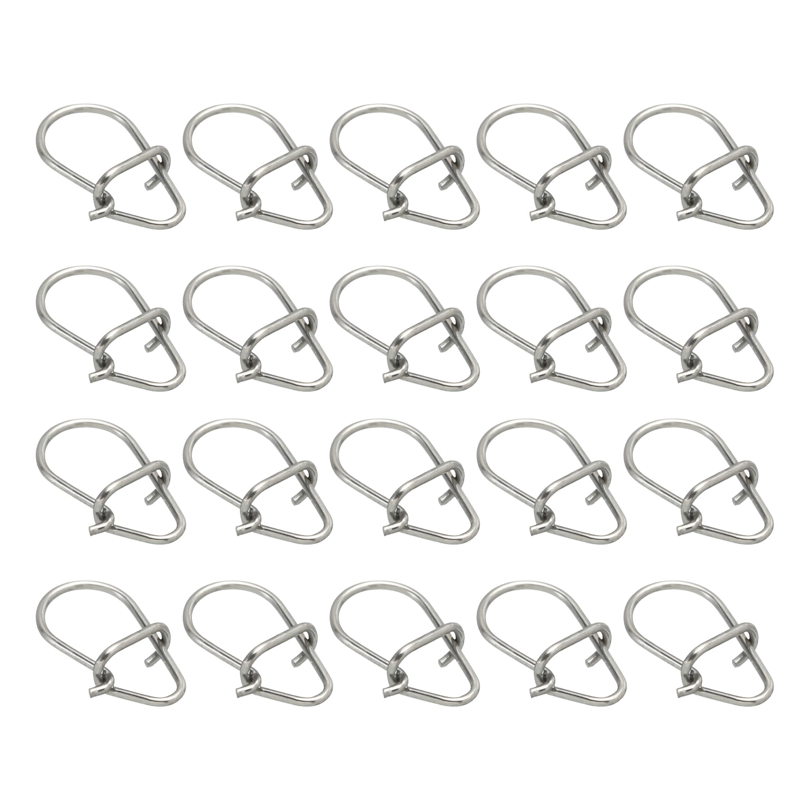 Uxcell #0 Stainless Steel Fishing Lock Snaps Fishing Clips Quick Change ...