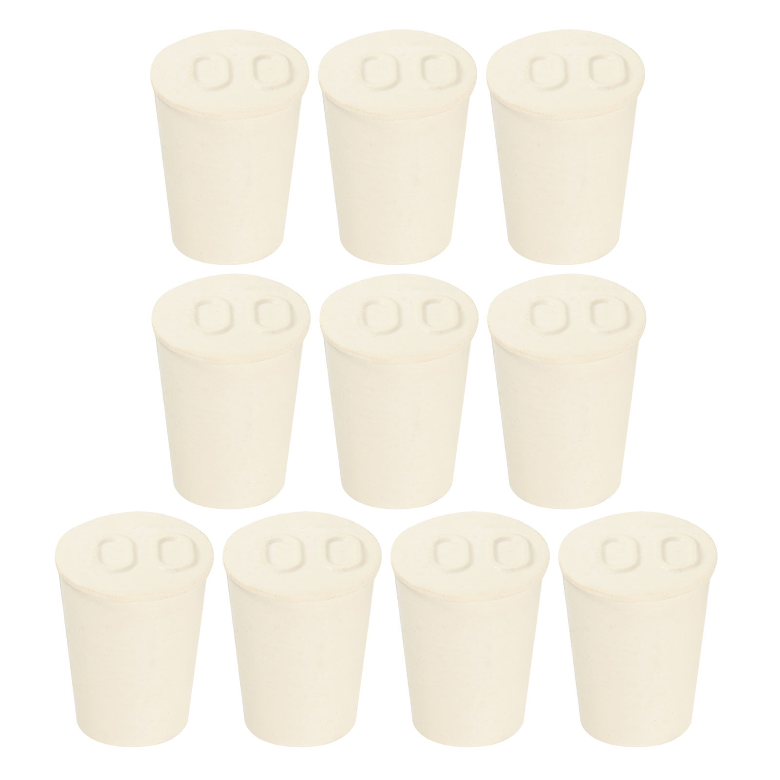 Uxcell 00# Solid Rubber Stoppers Tapered Lab Seal Plug Test Tube Bungs ...