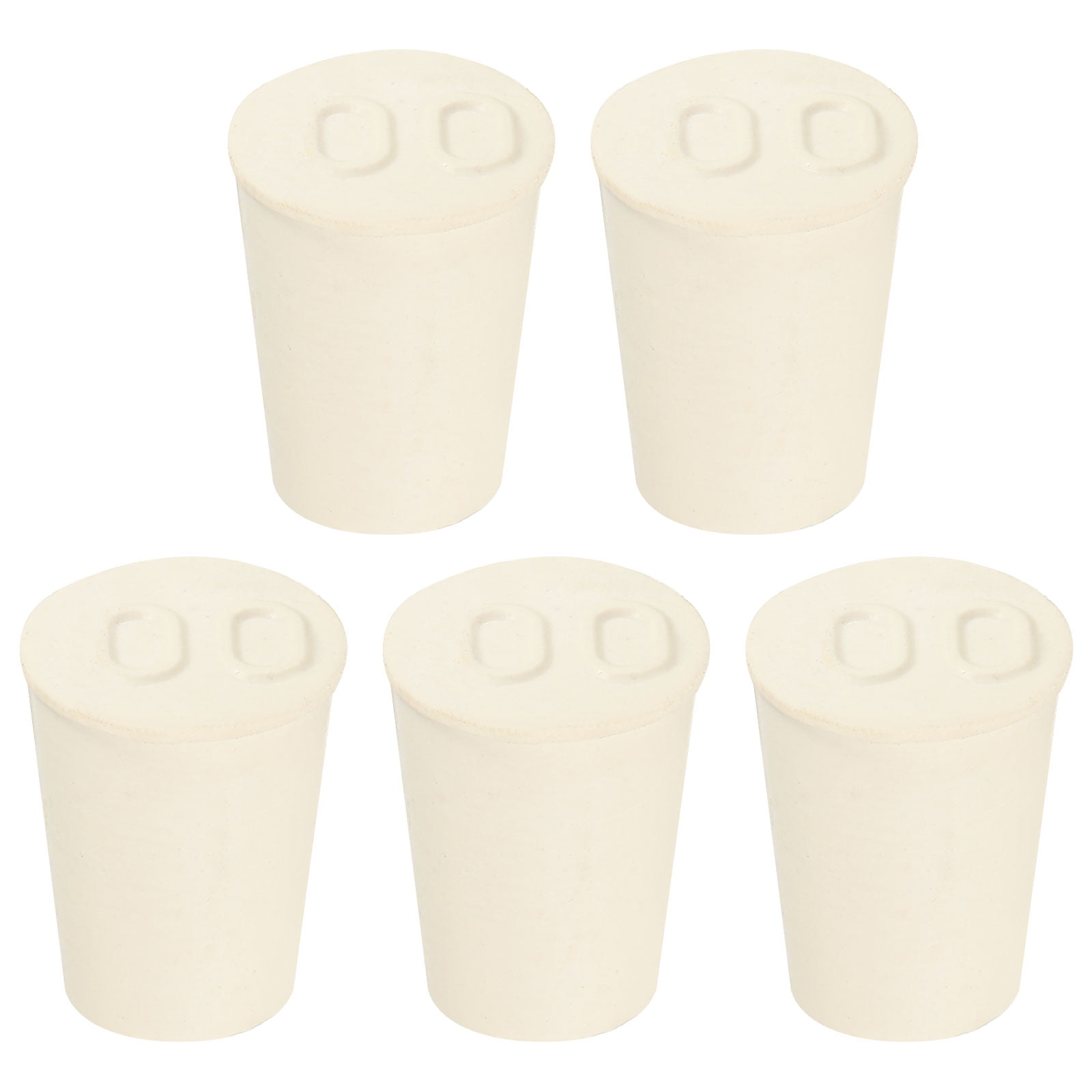 Uxcell 00# Solid Rubber Stoppers Tapered Lab Seal Plug Test Tube Bungs ...