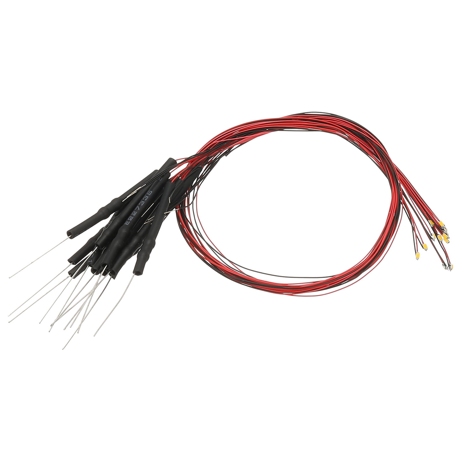 Uxcell 0603 Pre-Wired Micro LED, 12 Pcs 9-12V Pre-soldered Mini Light ...