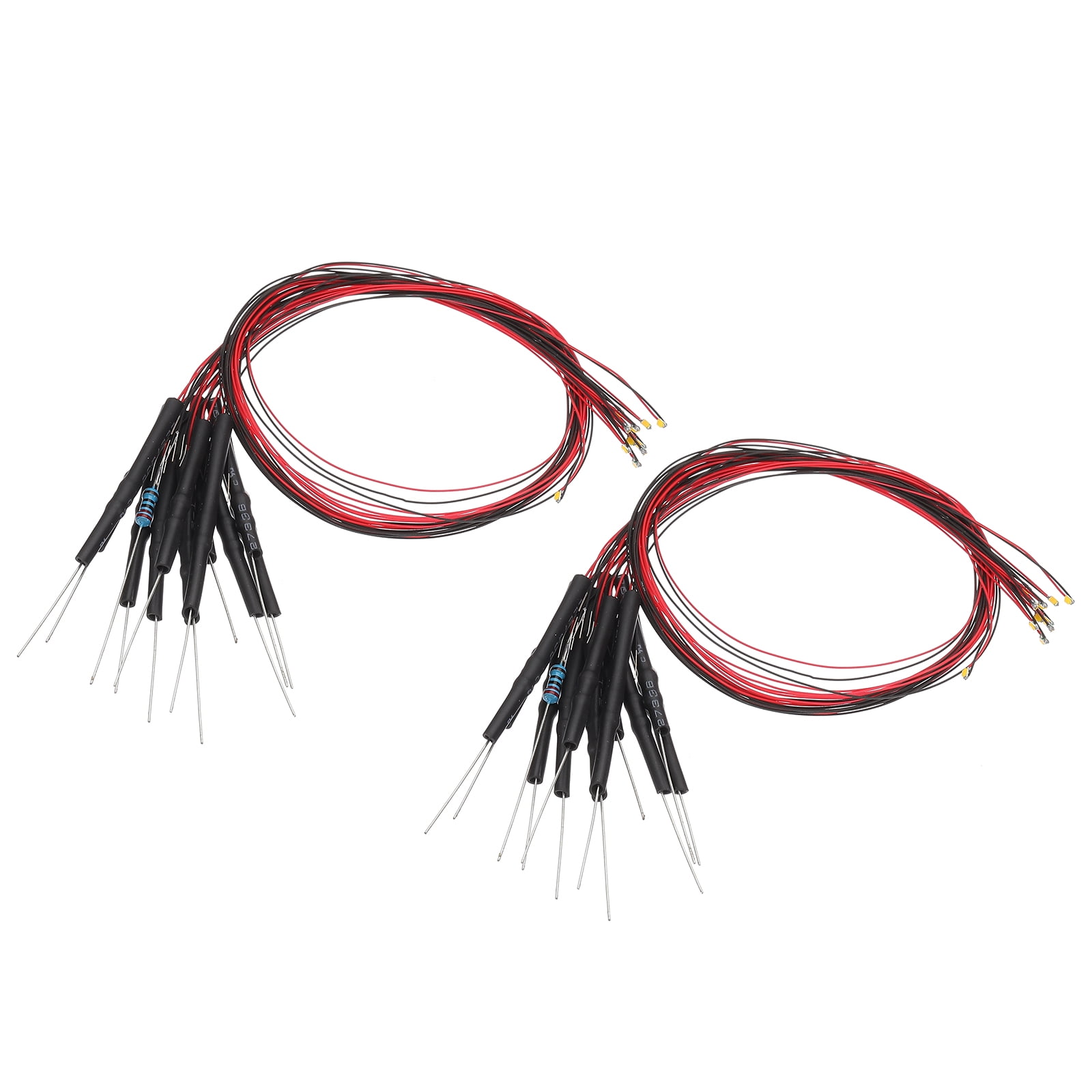 Uxcell 0603 Pre-Wired Micro LED 24 Pcs 3-6V Emitting Diodes Warm White ...