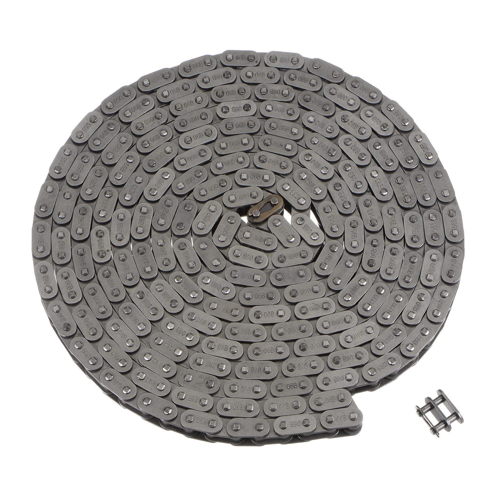 Uxcell 06B Metric Standard Roller Chain 10 Feet Carbon Steel Chains 3/8 ...