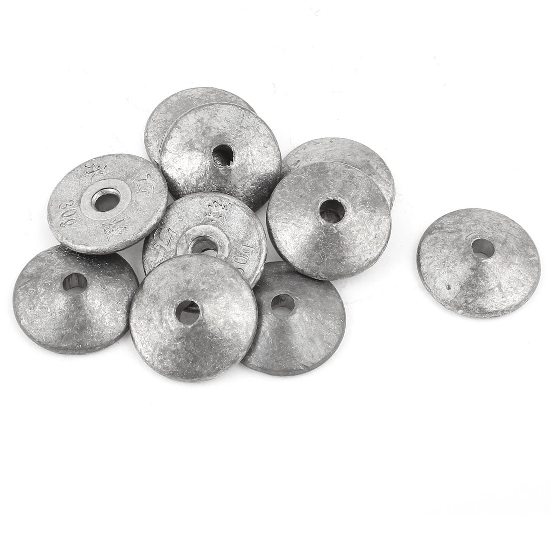 Uxcell 1 1/16 oz Disc Shaped Swivel Fishing Sinker Weight 10 Pcs ...