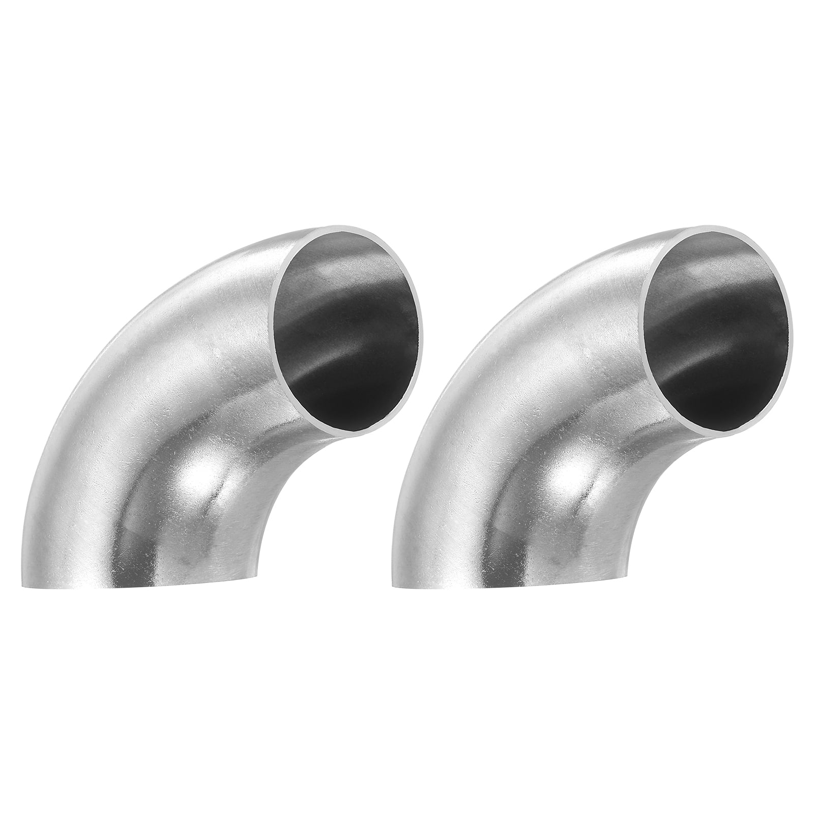 Uxcell 1-1/2 Inch OD 304 Stainless Steel Butt, 2 Pack 90 Degree Elbow ...
