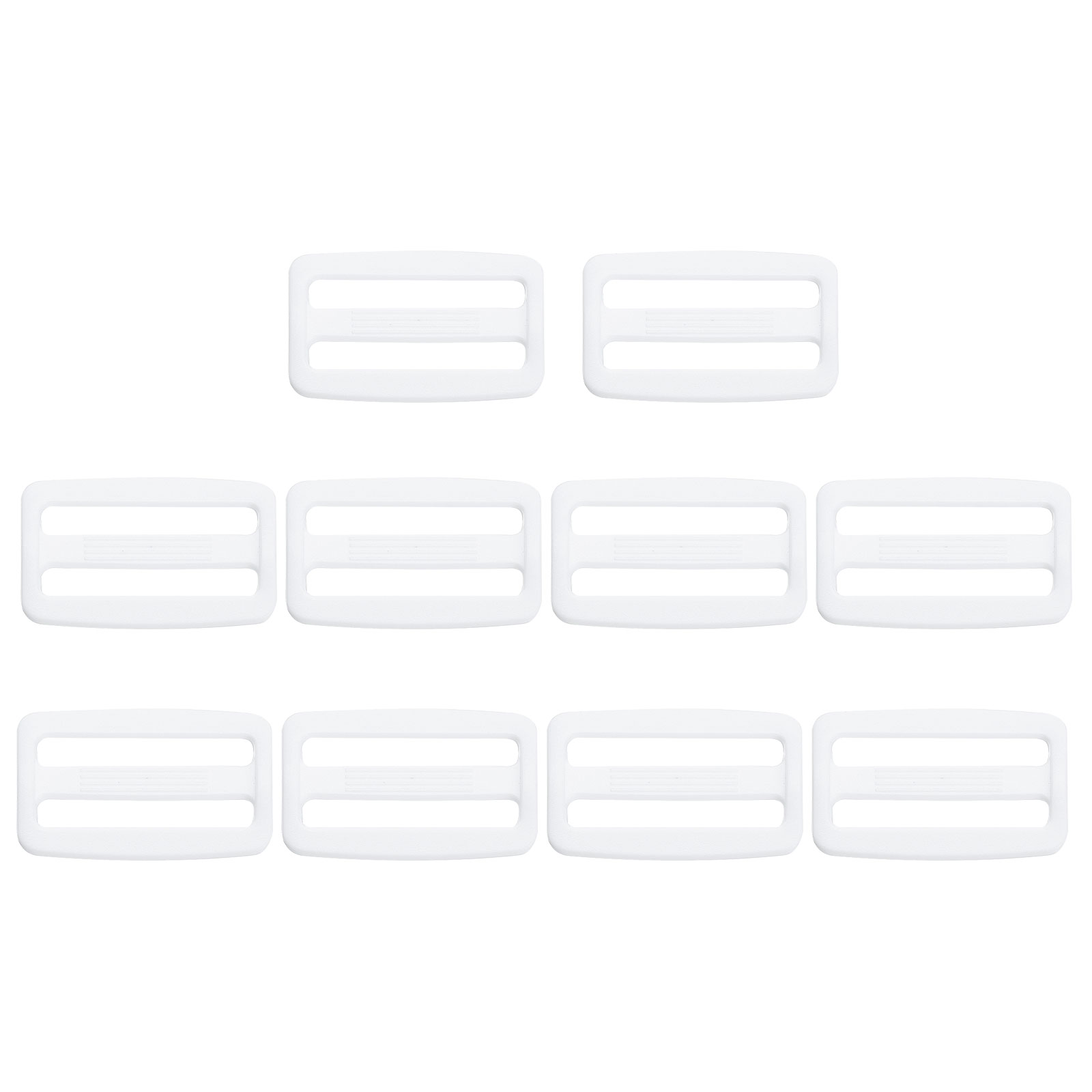 Uxcell 1 1/2 Inch Tri-Glide Slide Buckles, 10 Pack Plastic Webbing ...