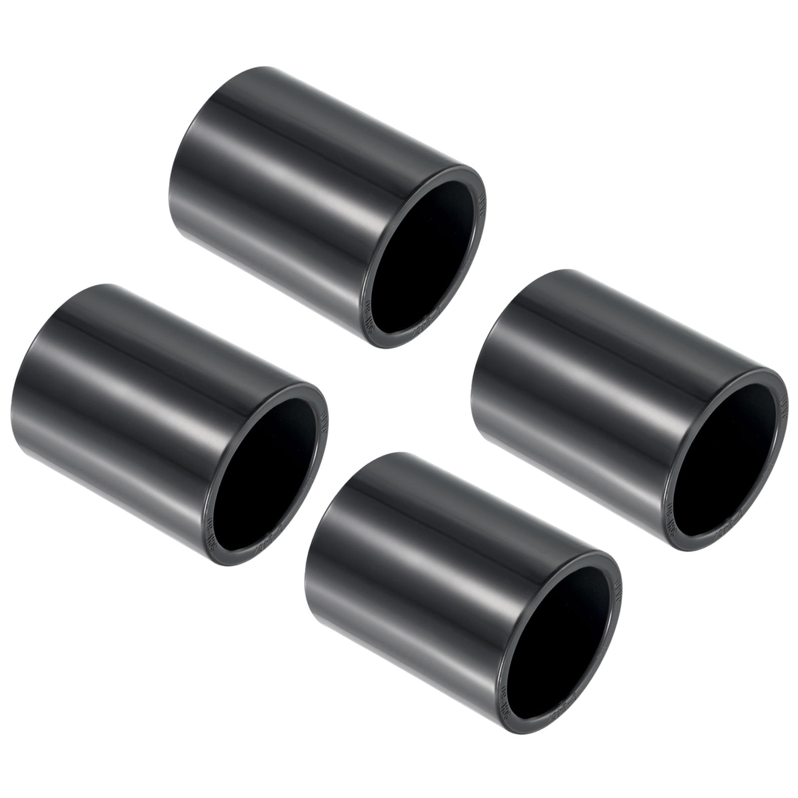 Uxcell 1-1/2" SCH80 UPVC Pipe Fitting Straight Socket Coupling ...