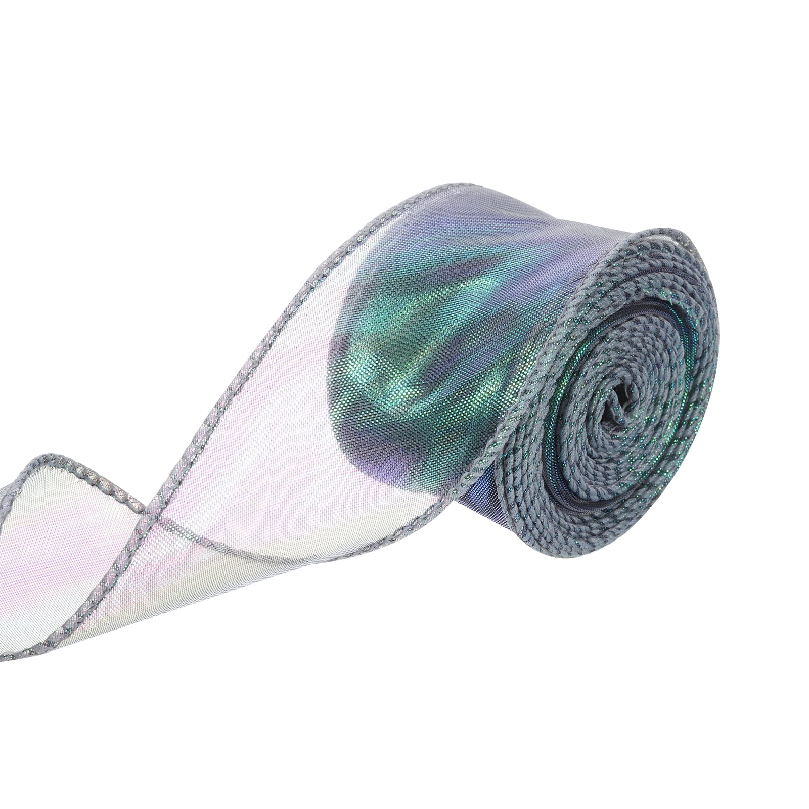 Uxcell 1 1/2 inch 10 Yard Sheer Organza Ribbon Shimmer Chiffon Tulle ...