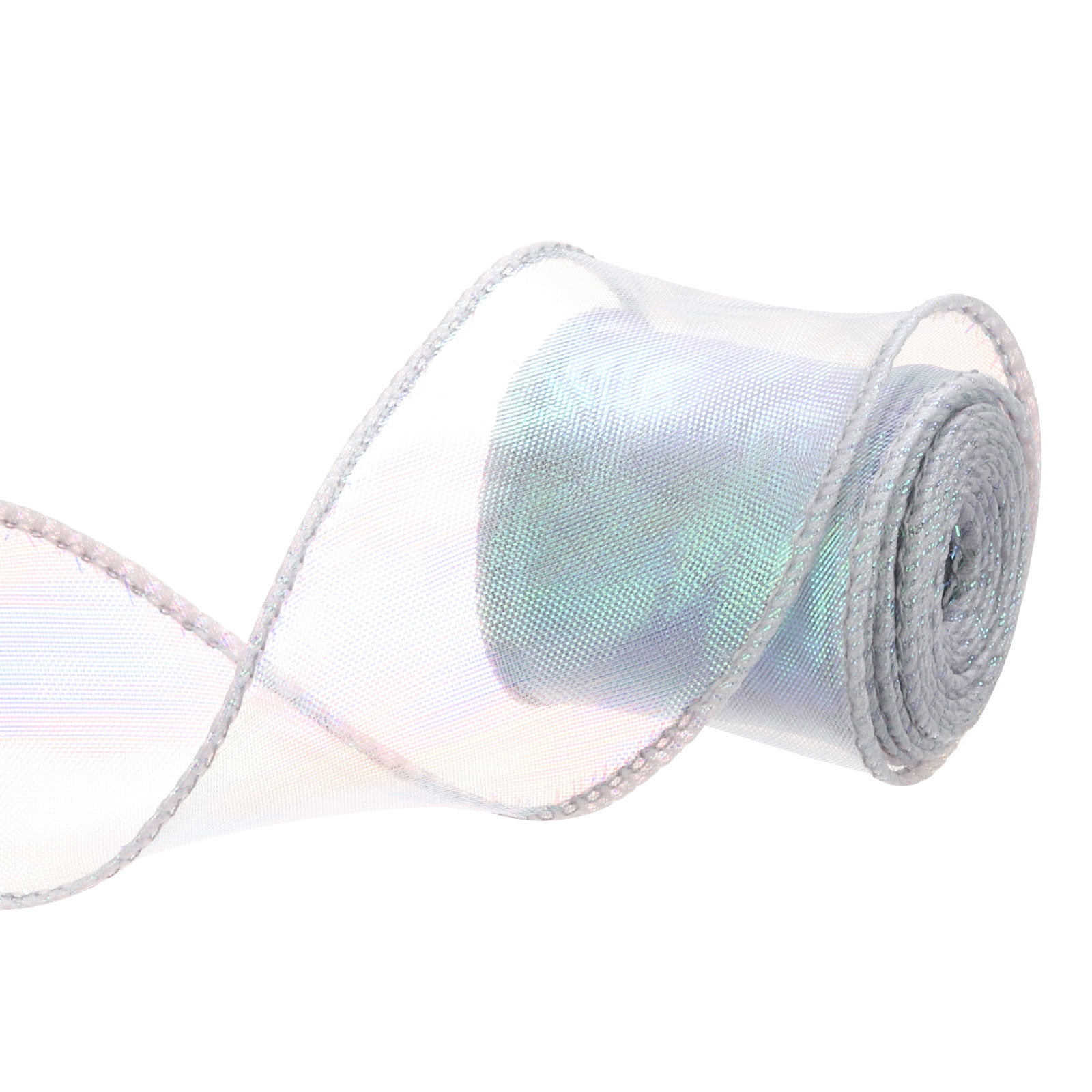 Uxcell 1 1/2 inch 10 Yard Sheer Organza Ribbon Shimmer Chiffon Tulle ...