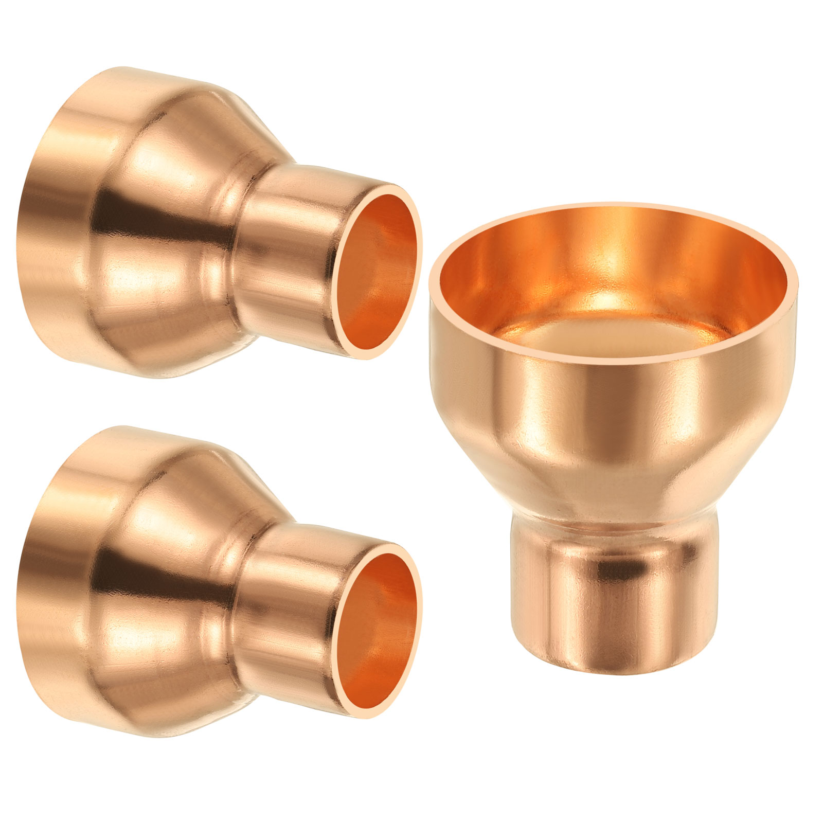 Uxcell 1-1/2" to 3/4" Nominal Size Copper Reducer Reducing Coupling ...