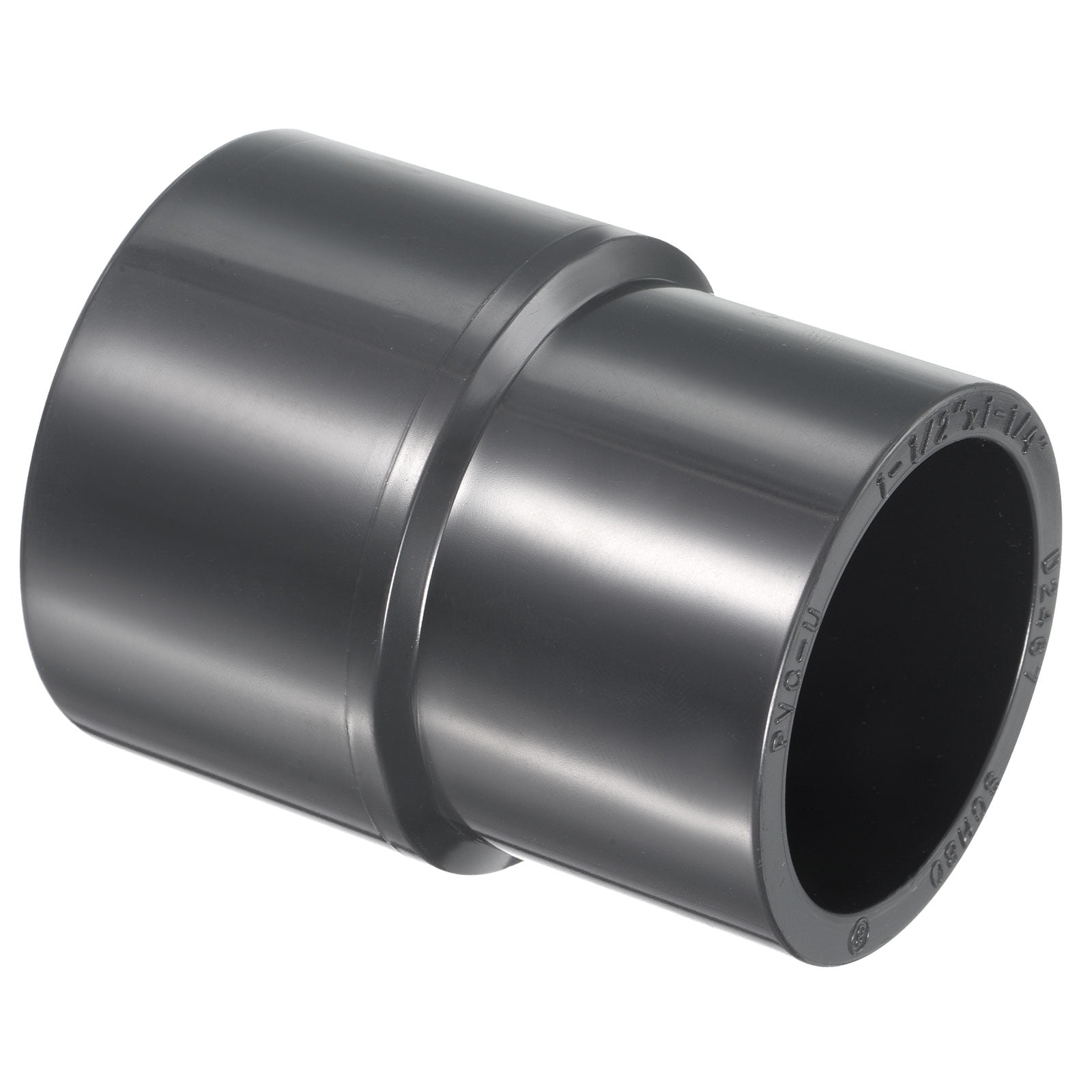 Uxcell 1-1/2"x1-1/4" UPVC Reducer Pipe Fitting SCH80 Straight Coupling ...