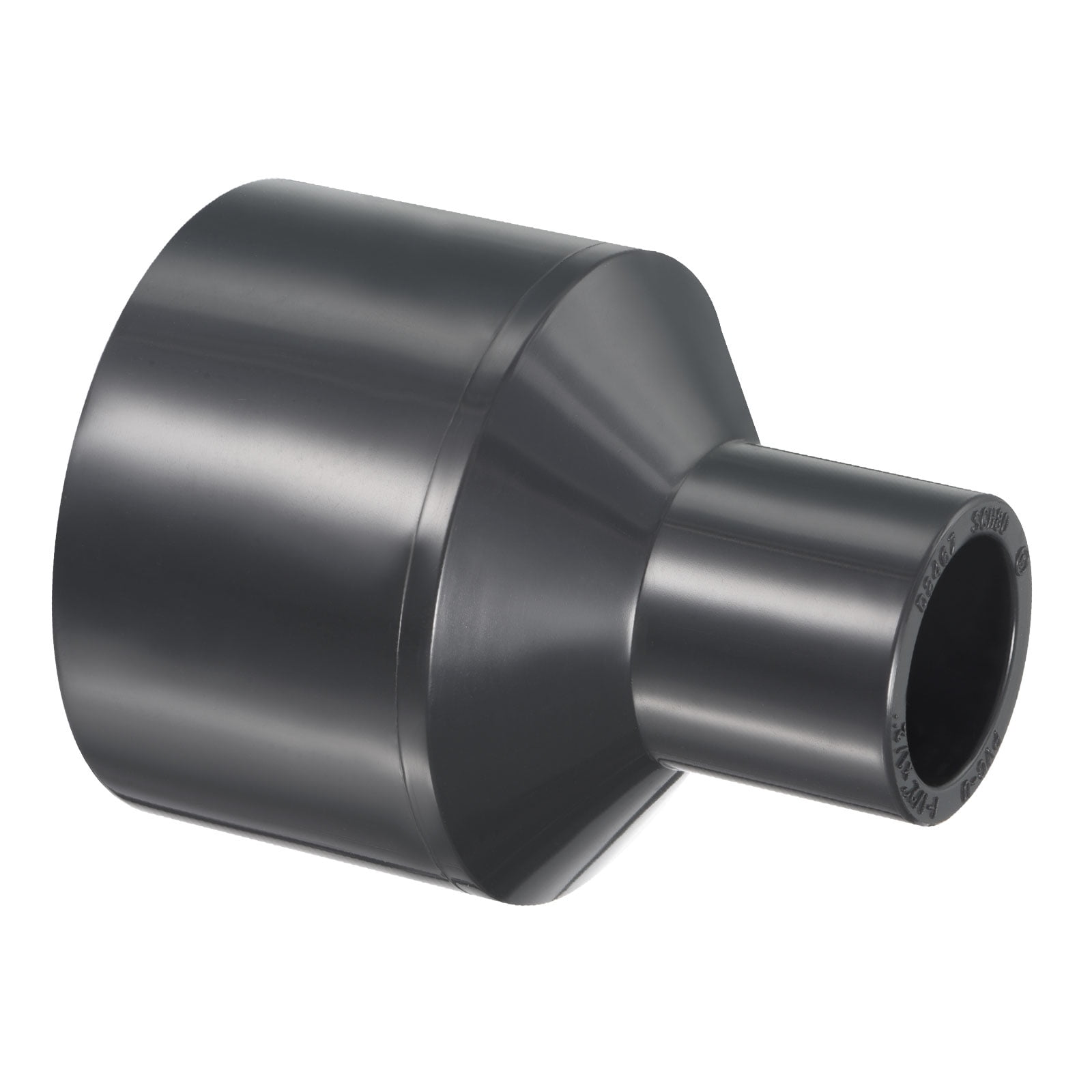 Uxcell 1-1/2"x1/2" UPVC Reducer Pipe Fitting SCH80 Straight Coupling ...