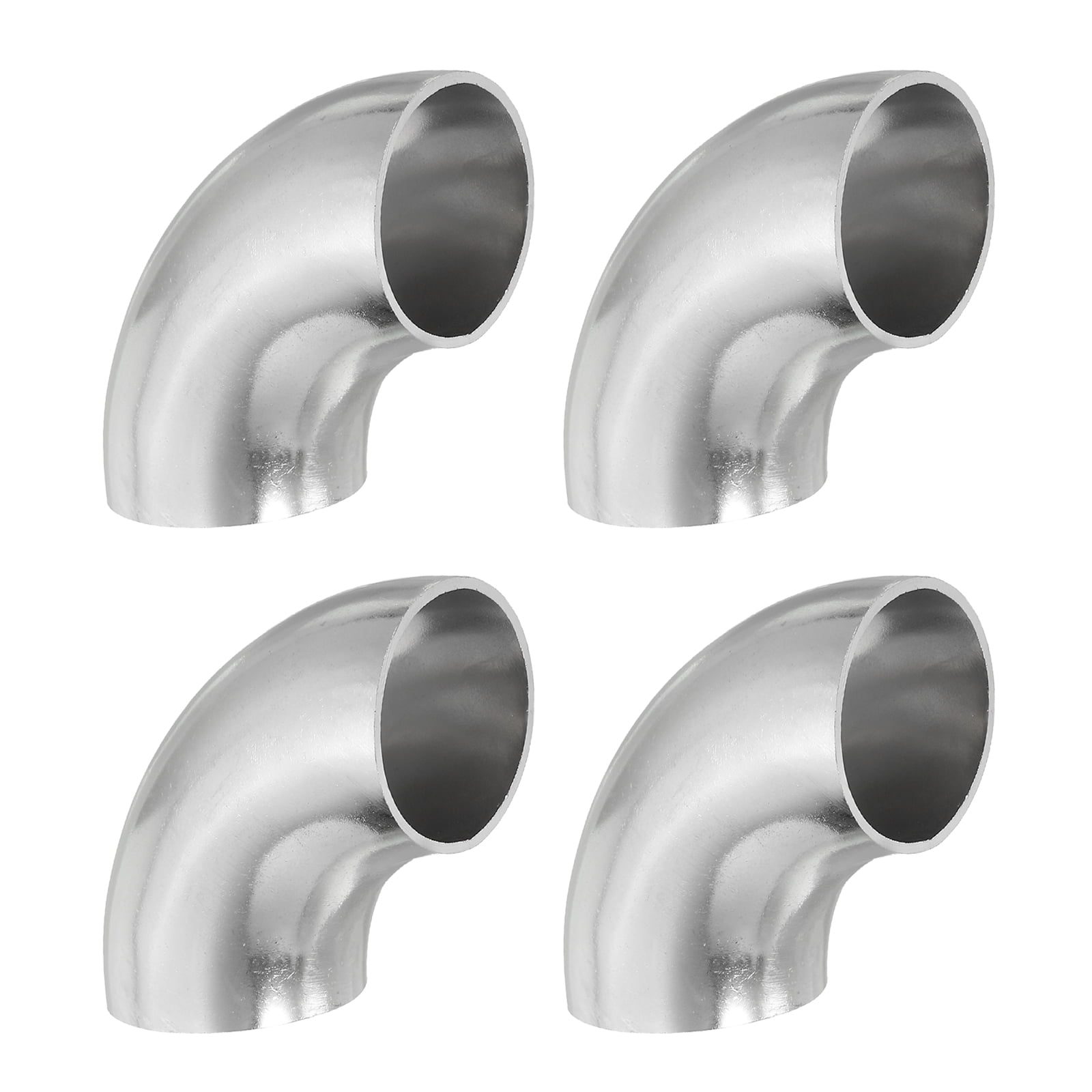 Uxcell 1-1/4" OD 201 Stainless Steel Butt, 4 Pack 90 Degree Elbow Pipe ...