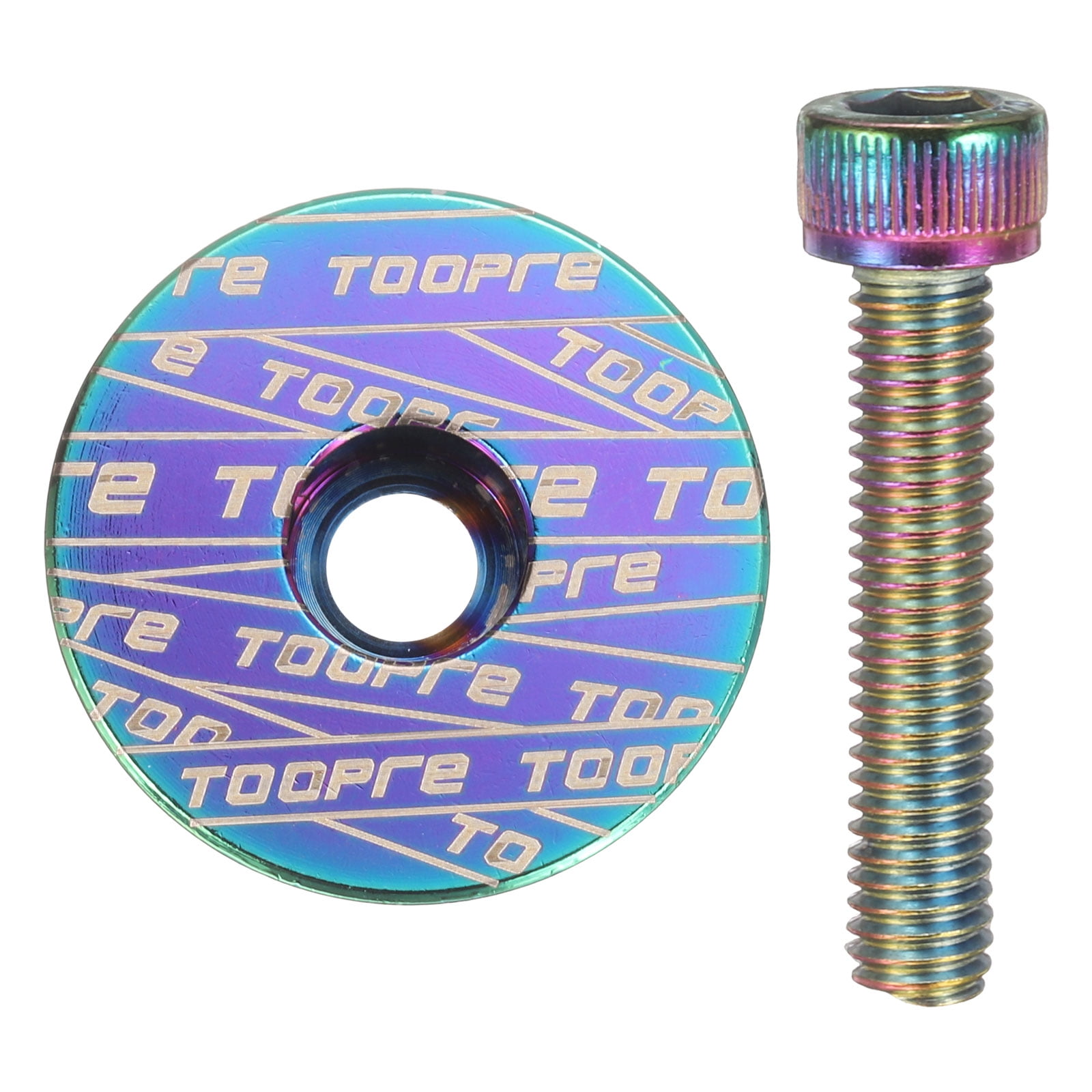 Uxcell 1 1/4" OD Bicycle Headset Stem Top Cap Aluminum Alloy Cycling ...