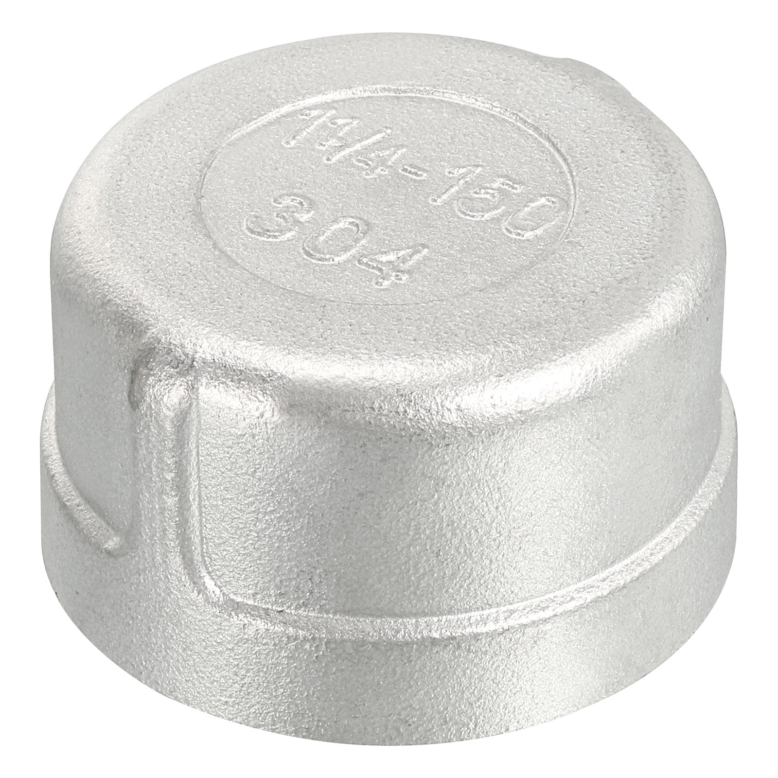 Uxcell 1-1/4" Pipe Fitting Cap, 304 Stainless Steel Pipe Cap for DIY ...