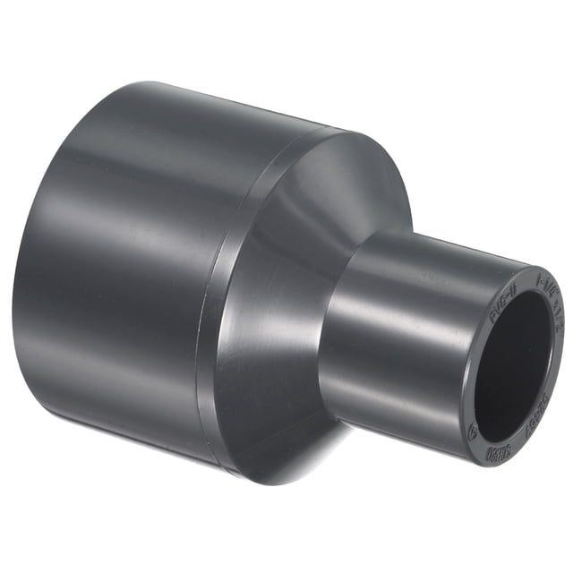 Uxcell 1-1/4"x1/2" UPVC Reducer Pipe Fitting SCH80 Straight Coupling ...