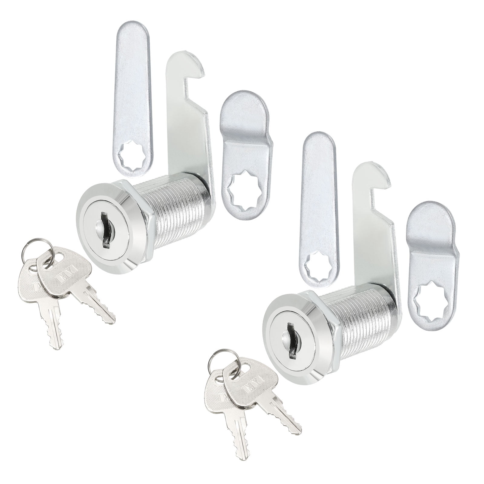 Uxcell 1-1/8" Cam Locks with Keys, 2 Pack File Drawer Secure Mailbox ...