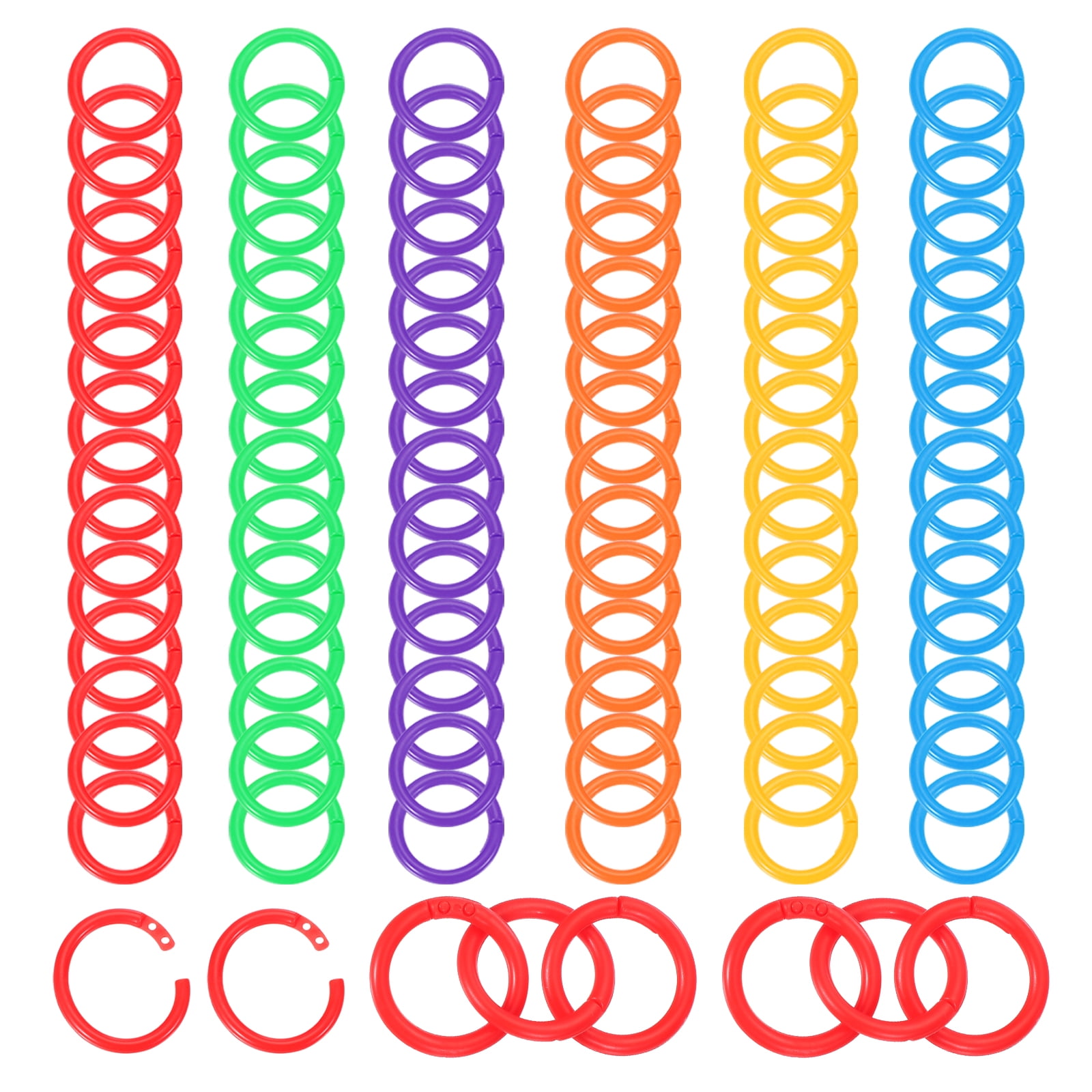 Uxcell 1.1" Loose Leaf Binder Rings, 210Pcs Binder Ring Book Rings ...