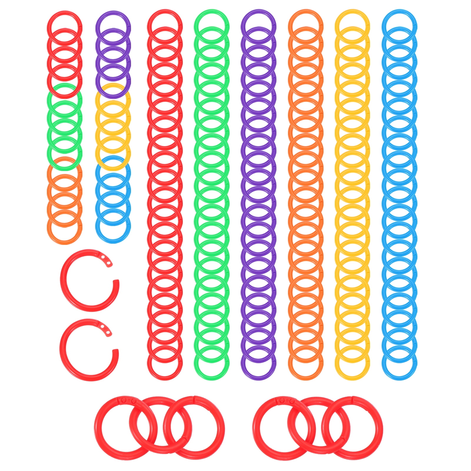 Uxcell 1.1" Loose Leaf Binder Rings, 210Pcs Binder Ring Book Rings ...